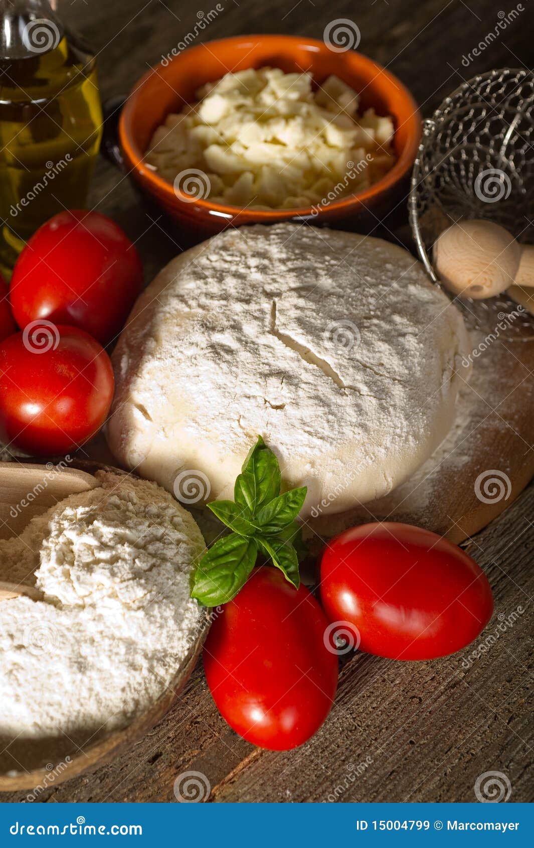 Ingredients for Homemade Pizza Stock Image - Image of mozzarella, round ...