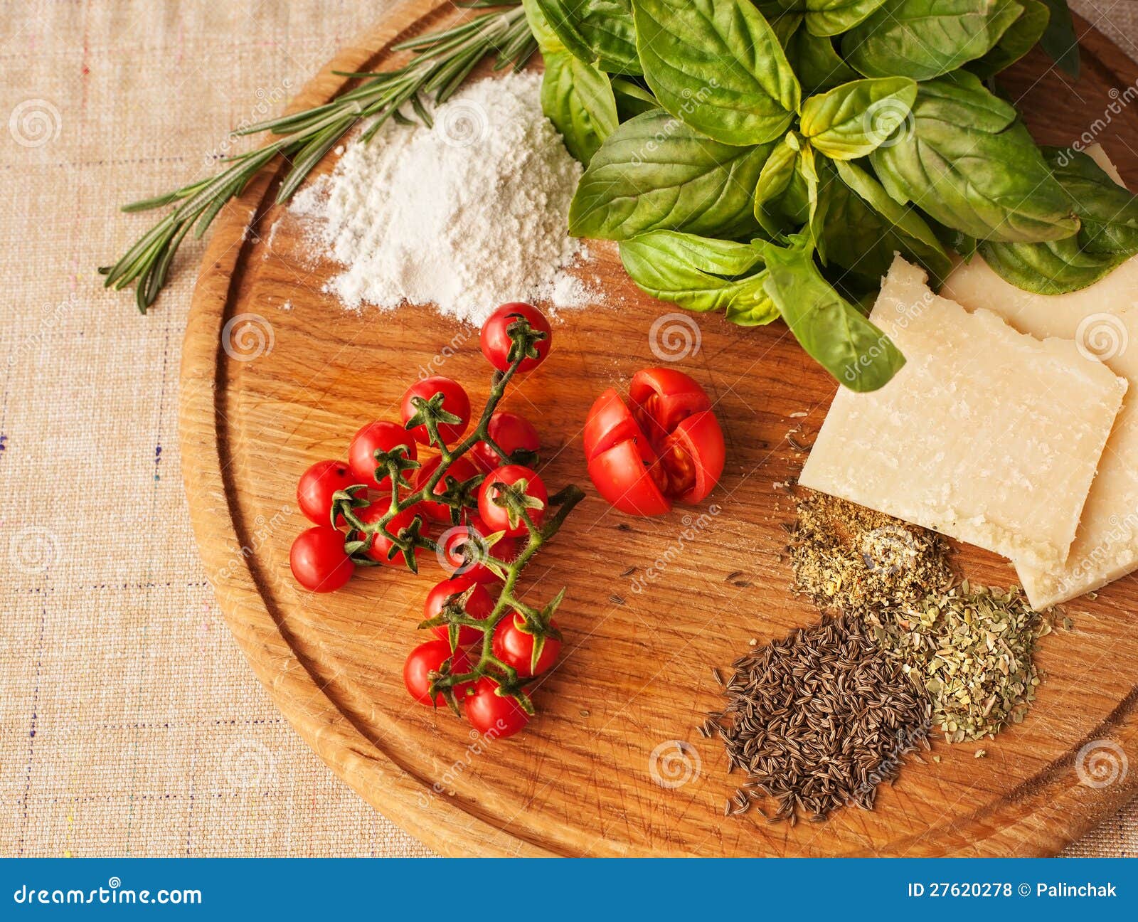 Ingredients of Italian Cuisine Stock Photo - Image of thyme, tomatoes ...