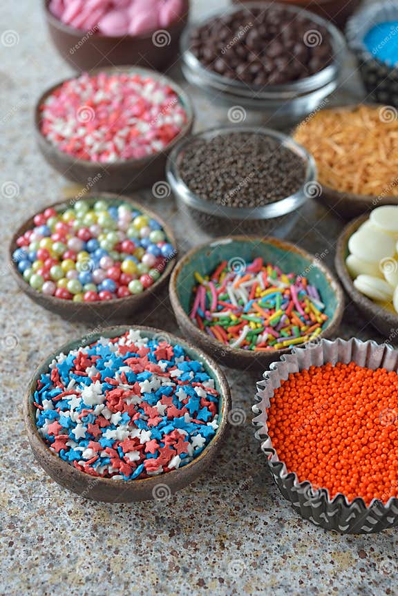 Ingredients for Making Candy Stock Image - Image of pastry, colored ...