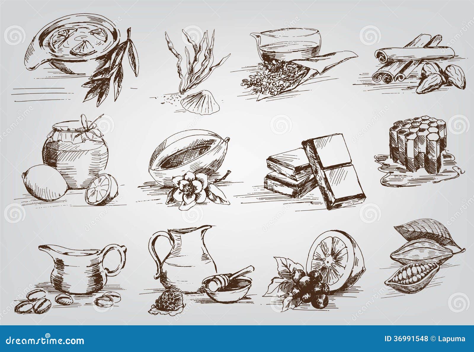 Ingredients for Natural Cosmetics Stock Vector - Illustration of ...