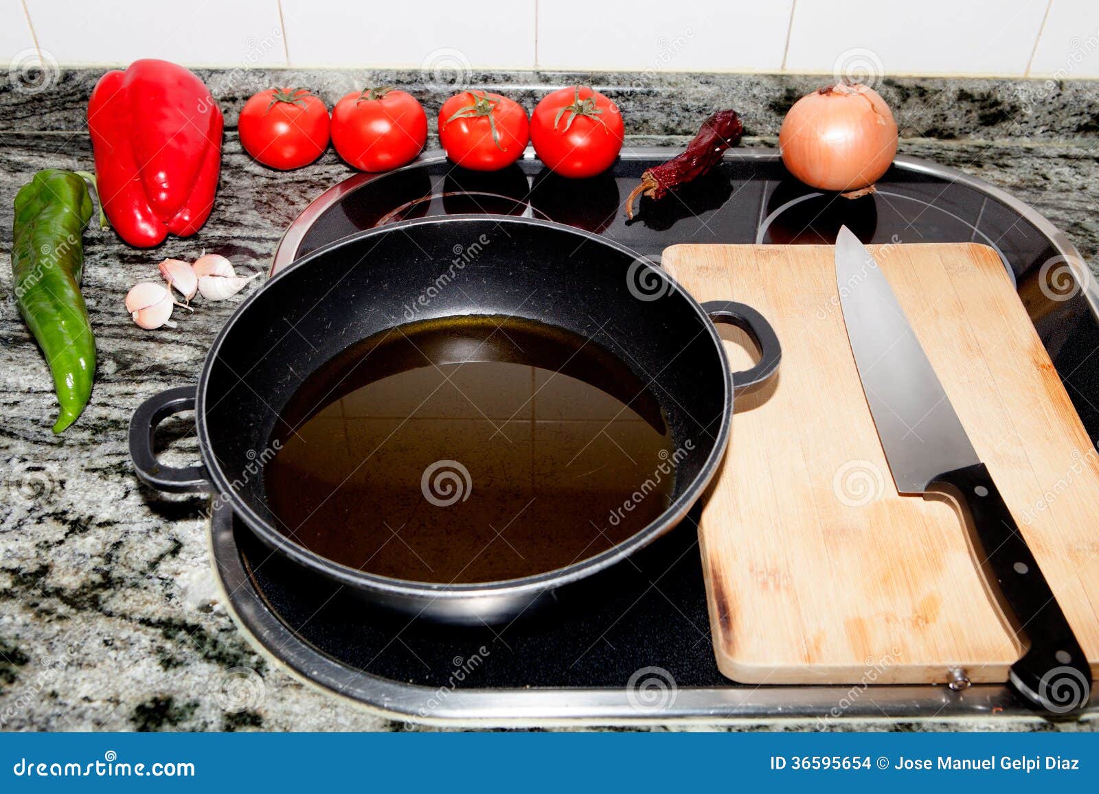Ingredients Prepared for Cooking Stock Photo - Image of health, olive ...