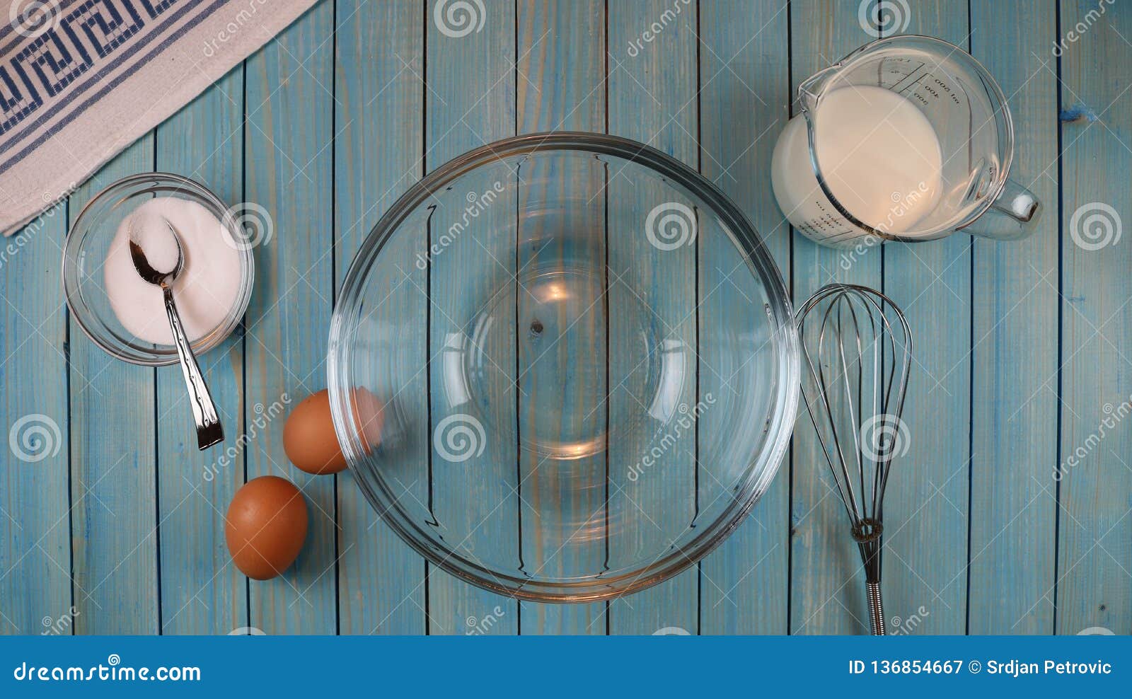 Ingredients of the Royal Mass on the Kitchen Table. Composition ...