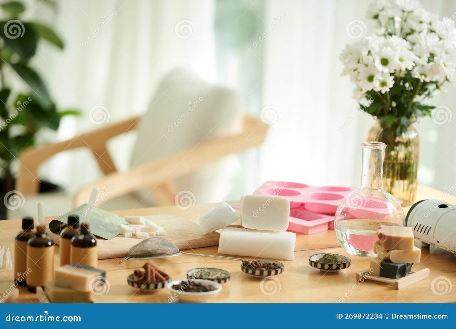 Ingredients for Making Organic Soap Stock Photo - Image of shampoo ...