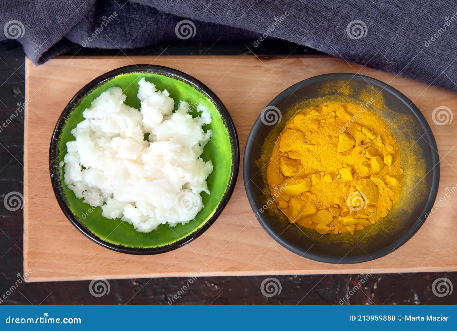 Ingredients Turmeric, Coconut Oil for Natural Mask or Turmeric ...