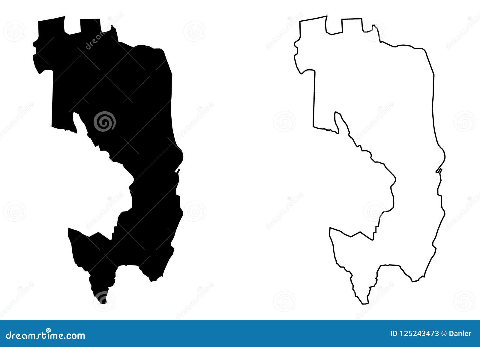 Ingushetia map vector stock vector. Illustration of ingushetia - 125243473