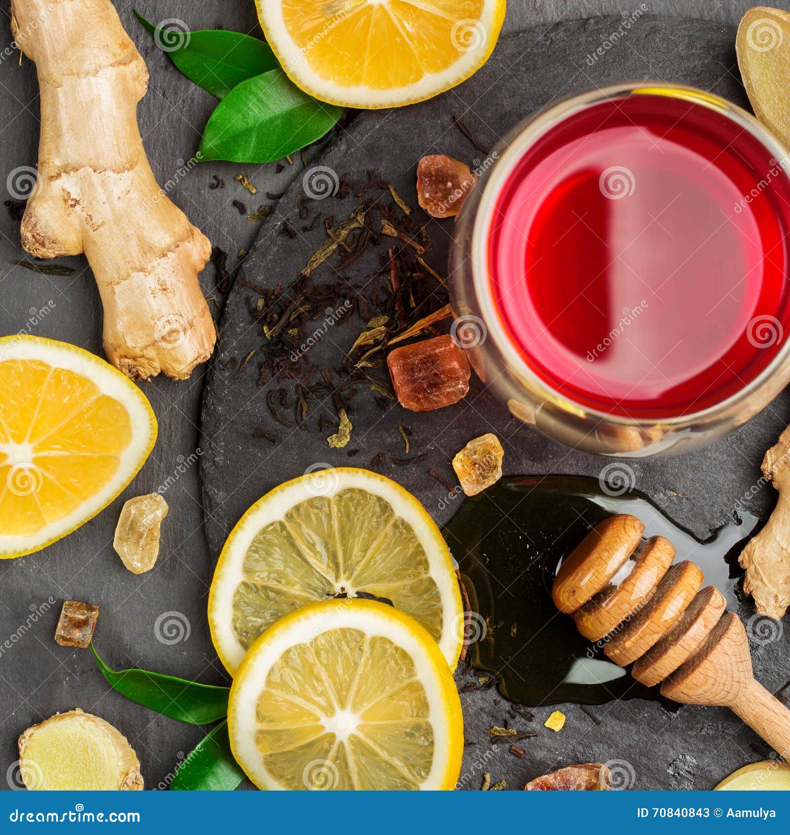 Ingwertee Und -bestandteile Stockbild - Bild von stock, frisch: 70840843