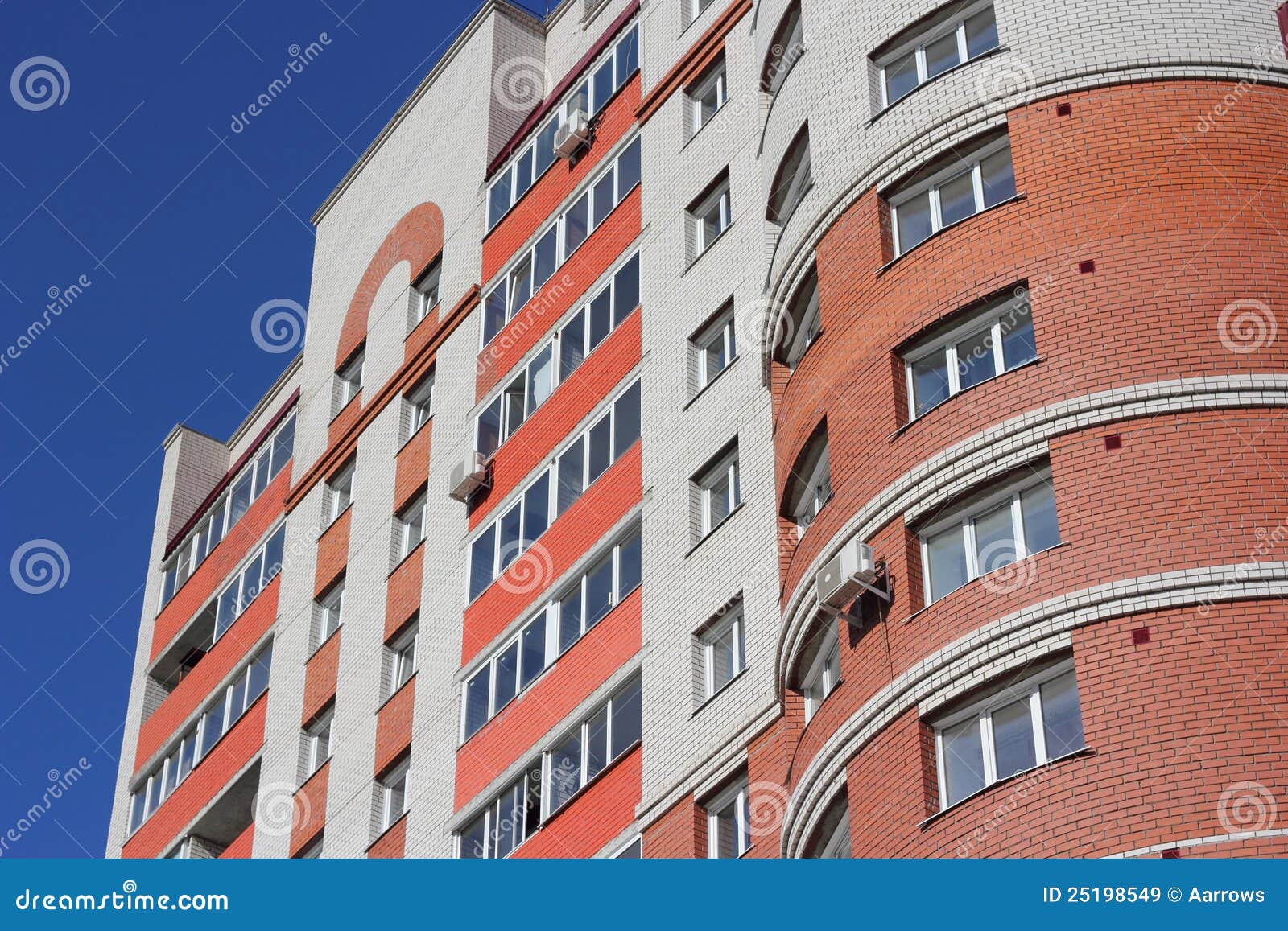 The inhabited high house stock image. Image of large - 25198549
