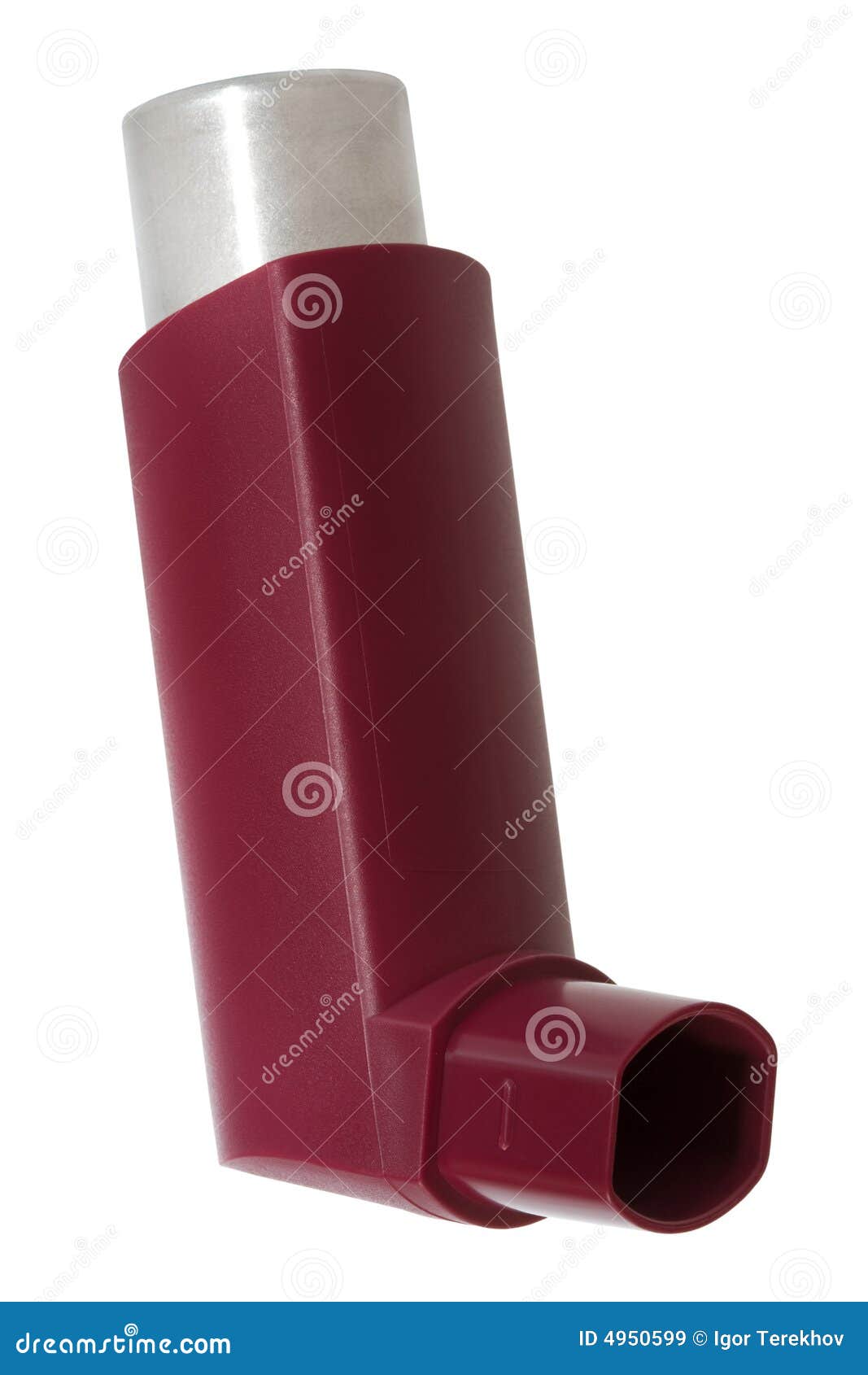 Inhalador con una droga imagen de archivo. Imagen de terapia - 4950599