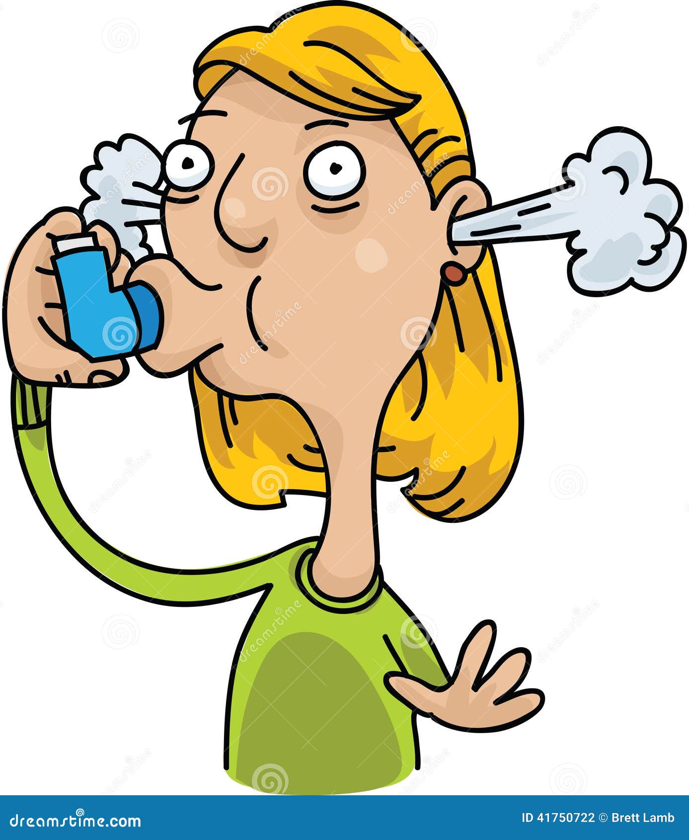 Inhalador grande stock de ilustración. Ilustración de salud - 41750722