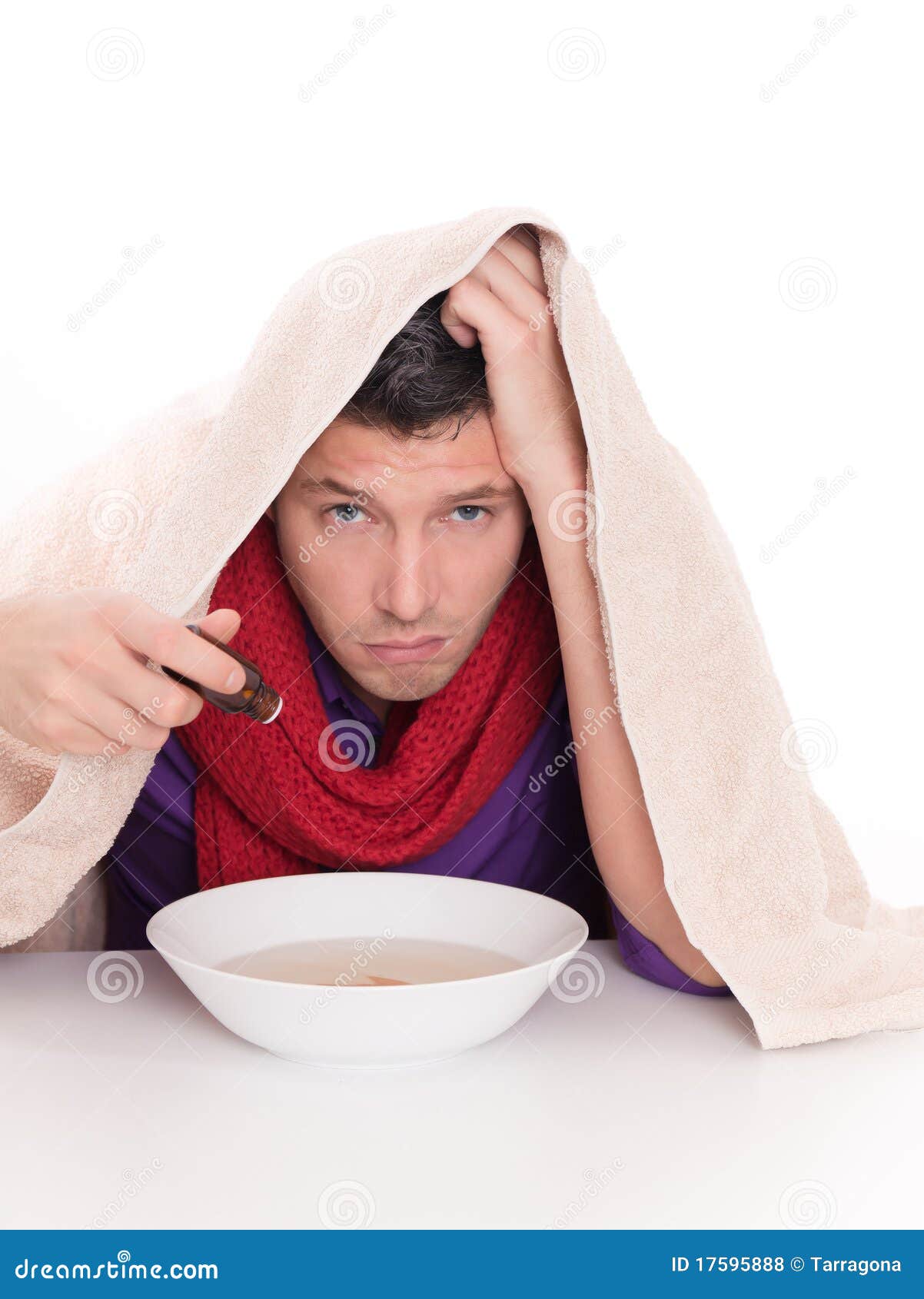 Inhalating stock photo. Image of health, inhale, mouth - 17595888