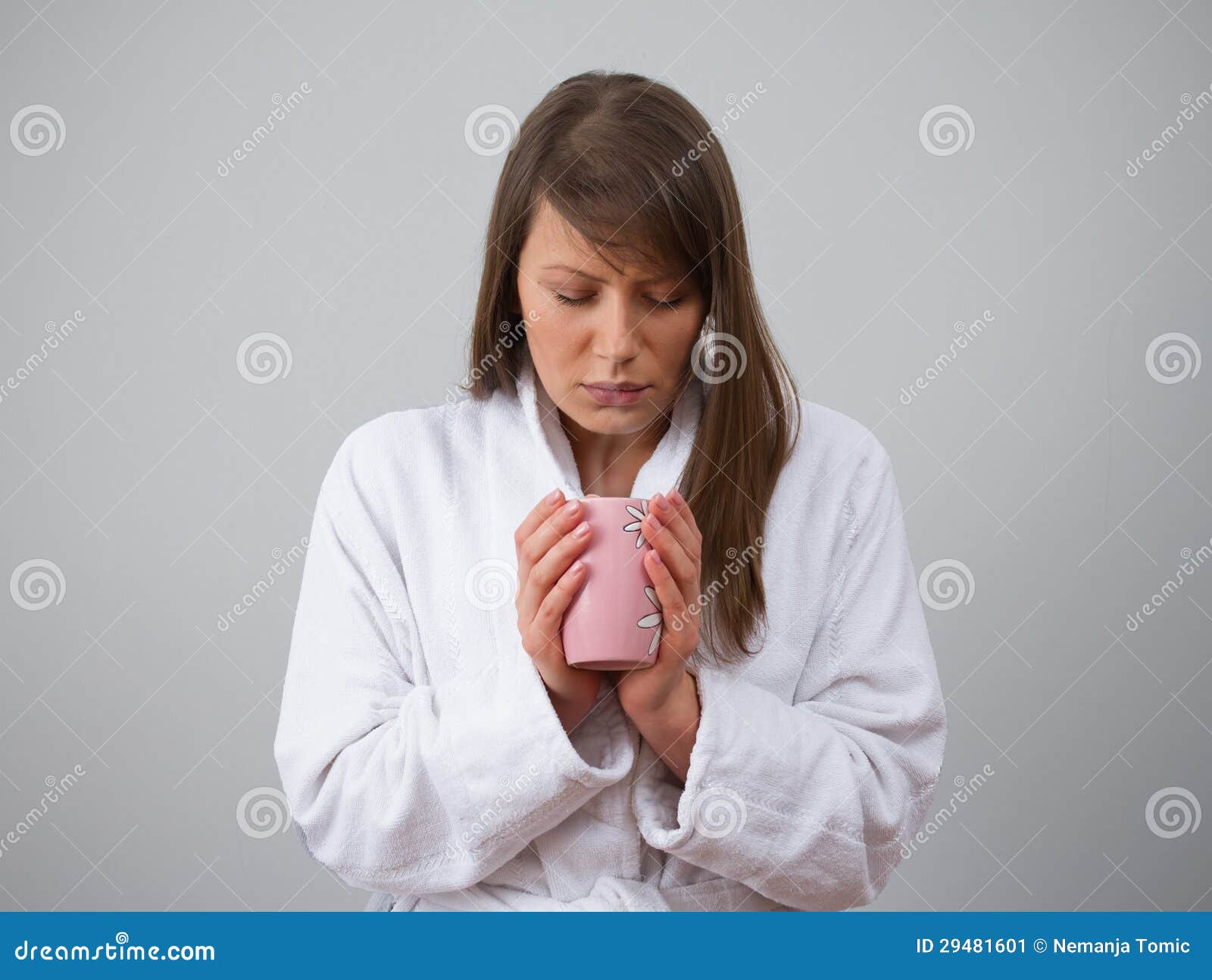 Inhalation and Cold stock image. Image of closed, pale - 29481601