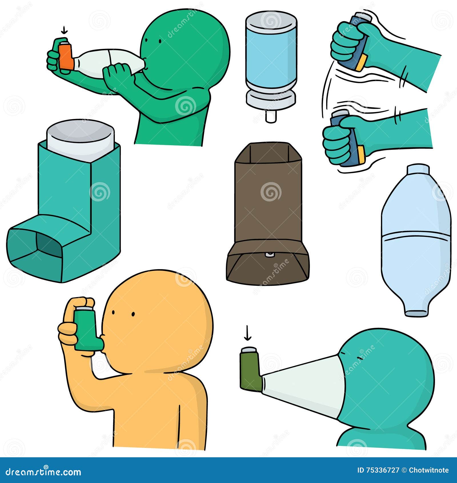 Inhalation medicine stock vector. Illustration of cone - 75336727