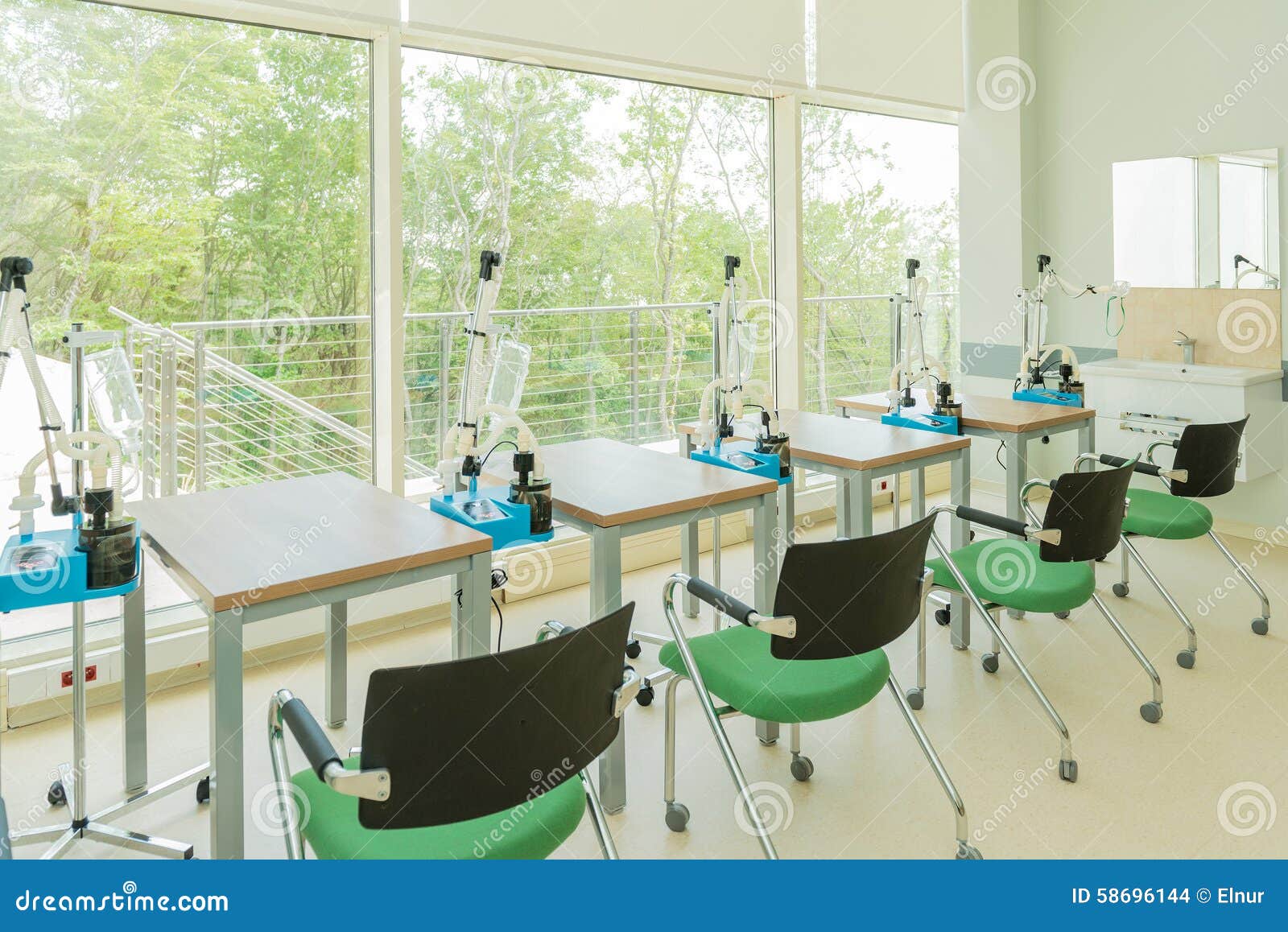 Inhalation Room in the Clinic Stock Photo - Image of medicine ...