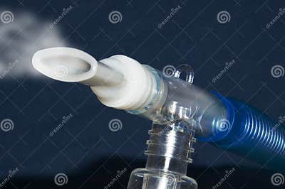 Inhalation therapy stock image. Image of asthmatic, sick - 1559889