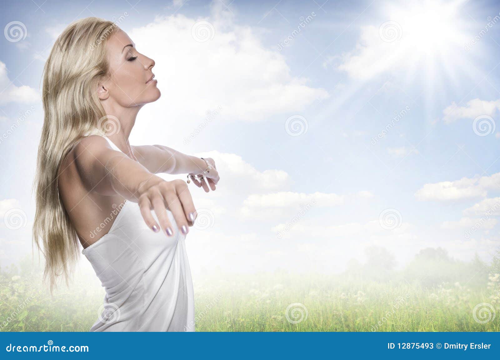 Inhale stock image. Image of sensuality, relaxation, caucasian - 12875493
