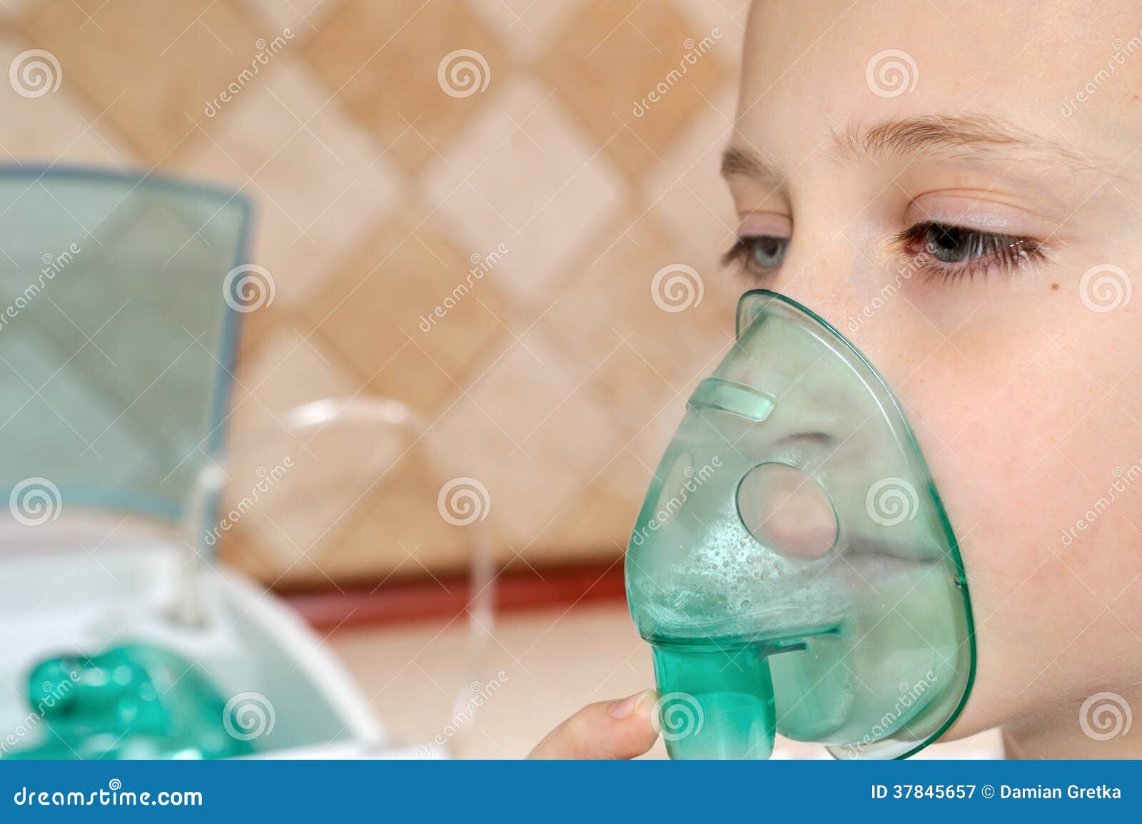 Inhaler stock image. Image of therapy, care, face, young - 37845657