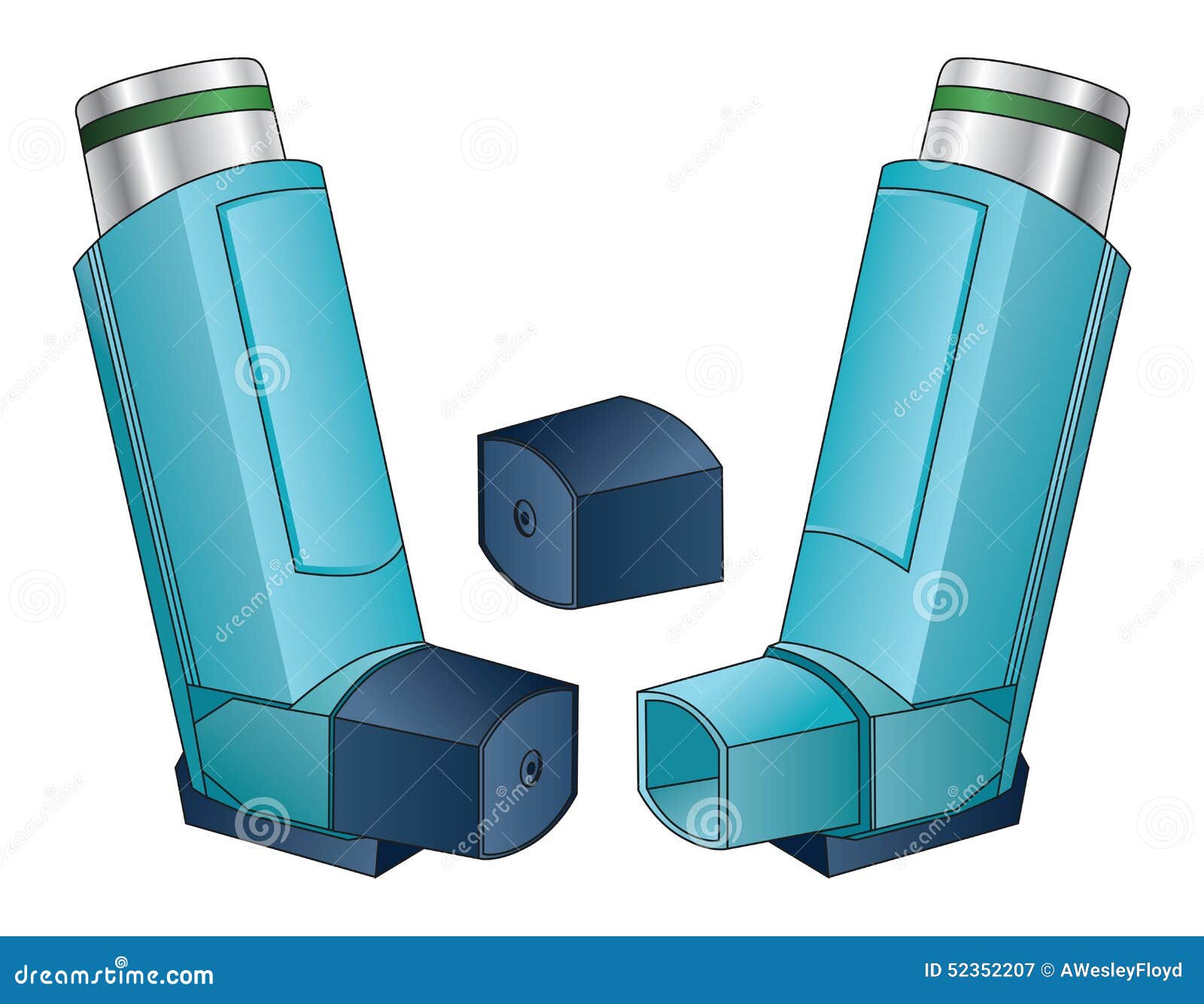 Inhaler vektor illustrationer. Illustration av drog, andning - 52352207