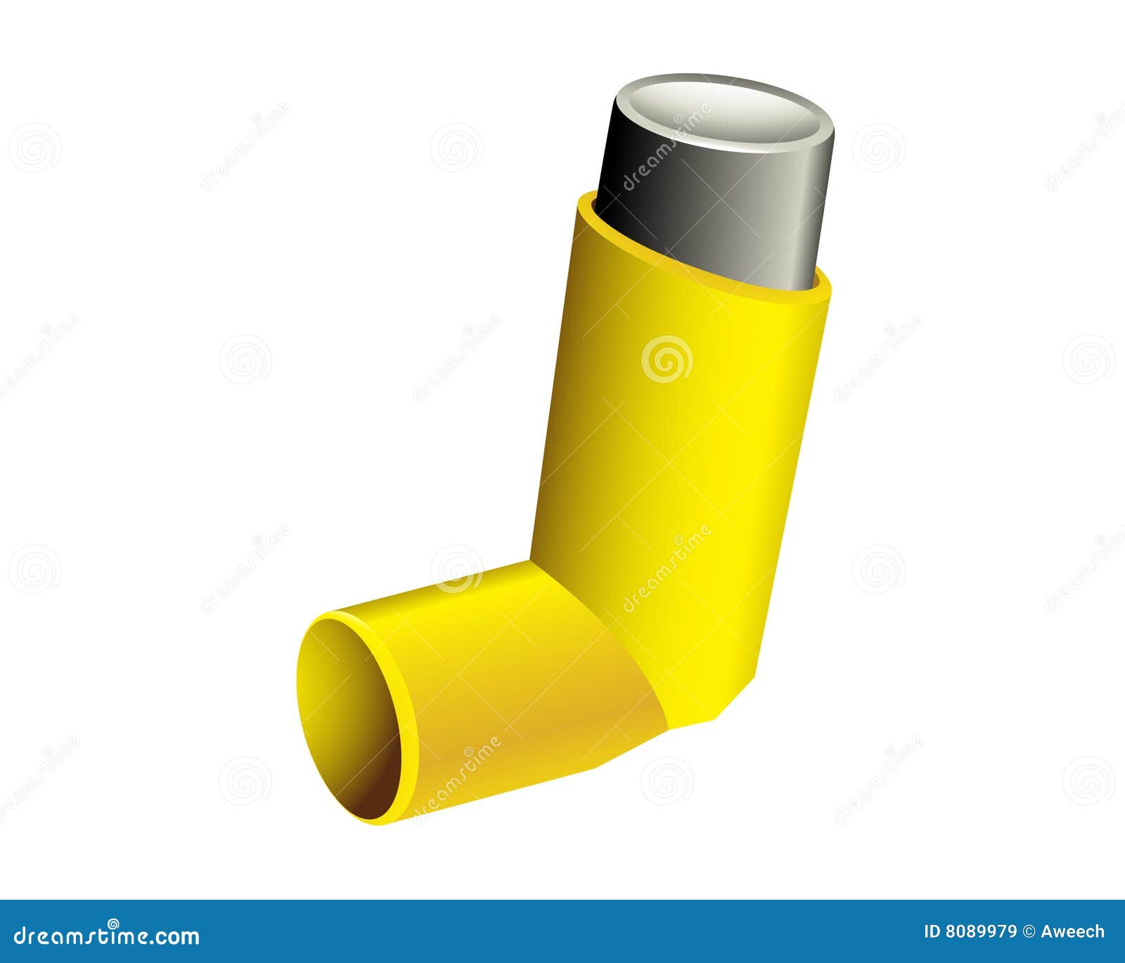 Inhaler stock vector. Illustration of wheeze, healthcare - 8089979