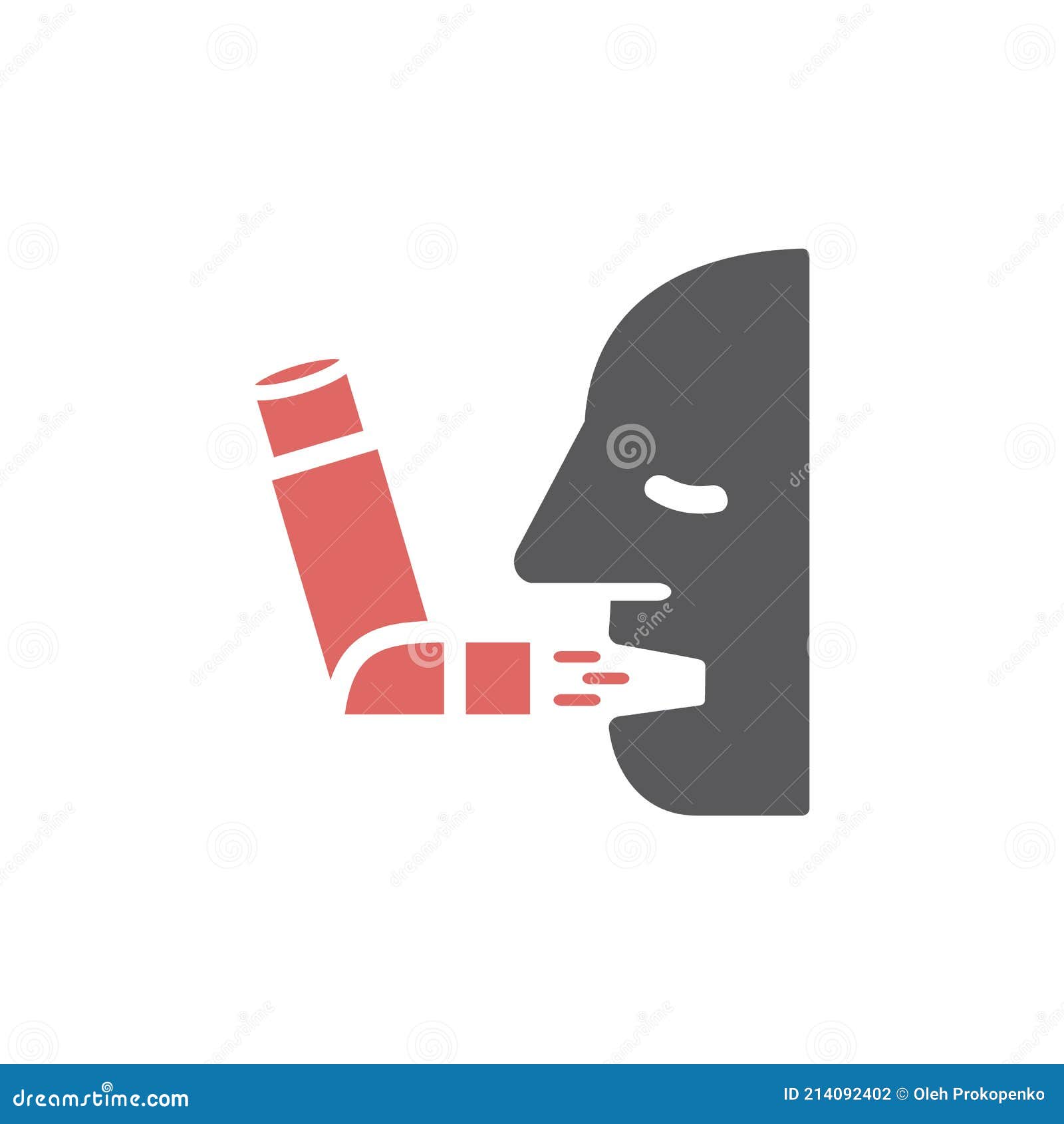 Inhaler for Asthma. Vector Sign for Web Graphic. Stock Vector ...