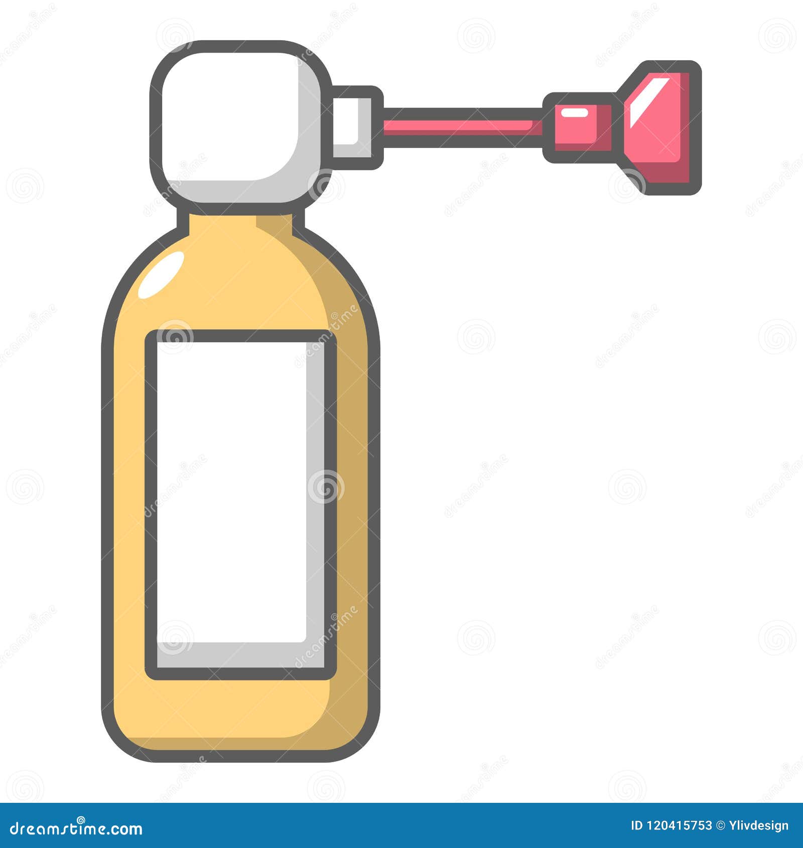 Inhaler Icon, Cartoon Style Stock Vector - Illustration of medicine ...