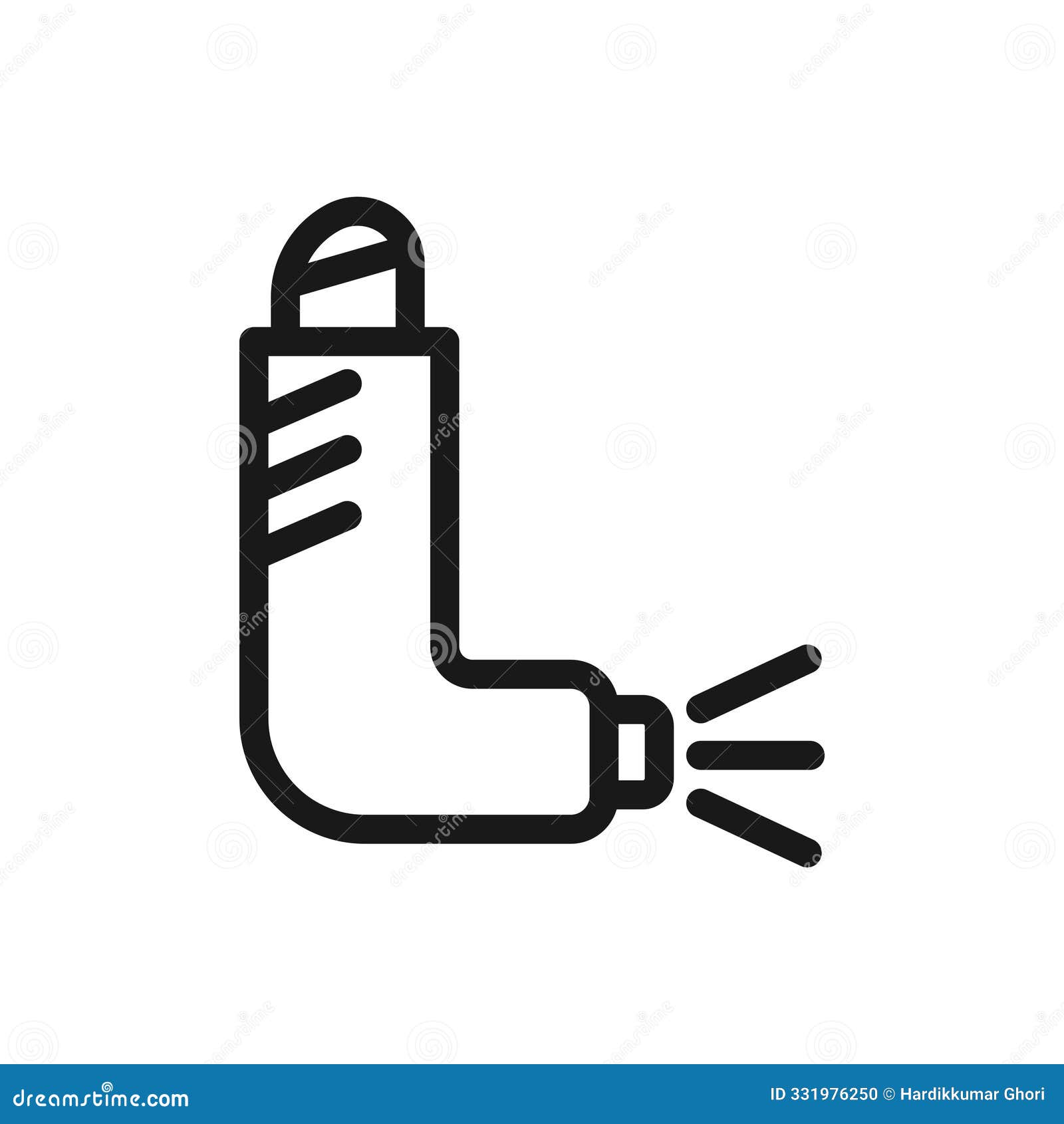 Inhaler Icon Vector Illustration | CartoonDealer.com #331976250