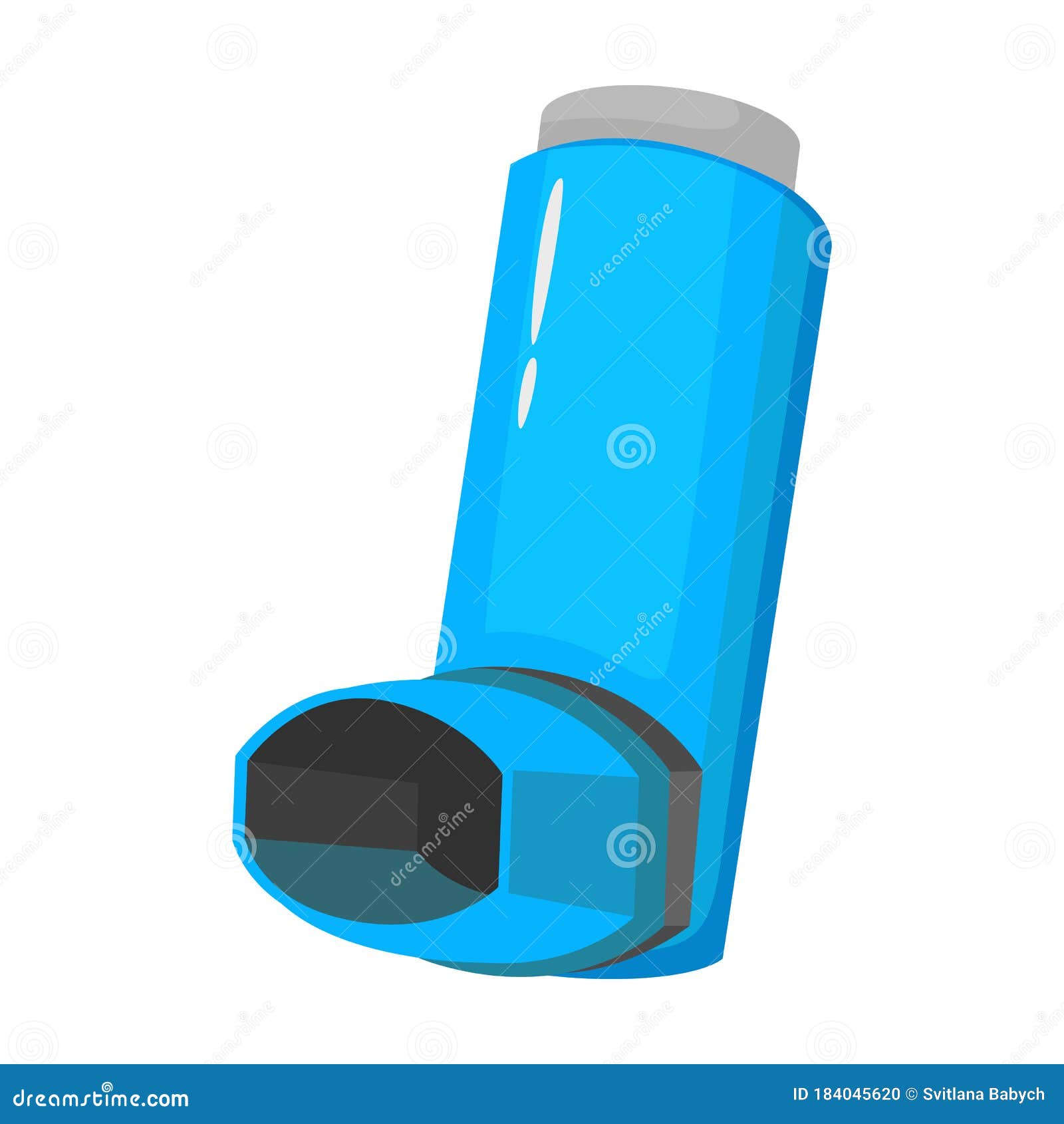 Inhaler Vector Icon.Cartoon Vector Icon Isolated on White Background ...