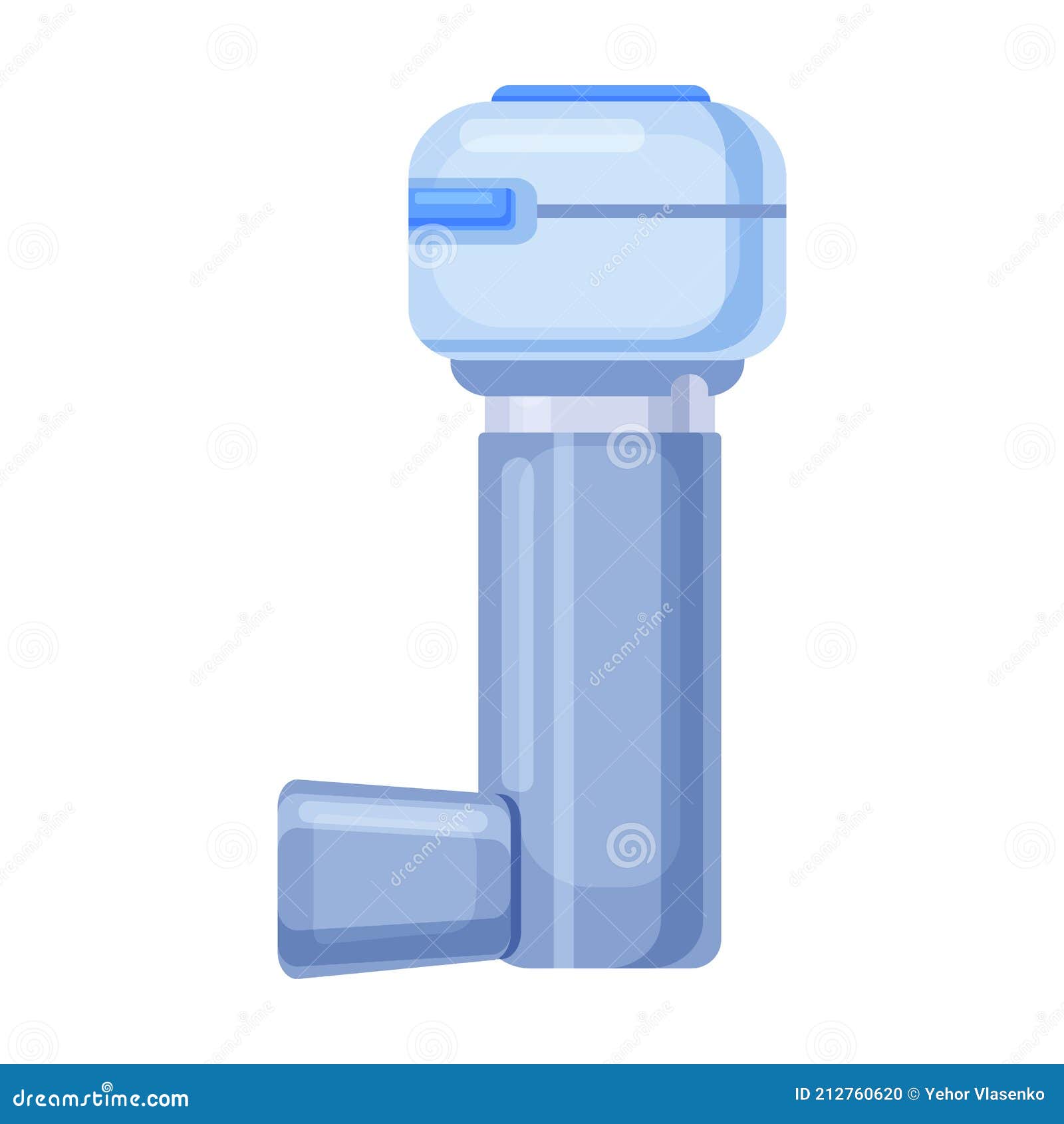 Inhaler Vector Icon.Cartoon Vector Icon Isolated on White Background ...