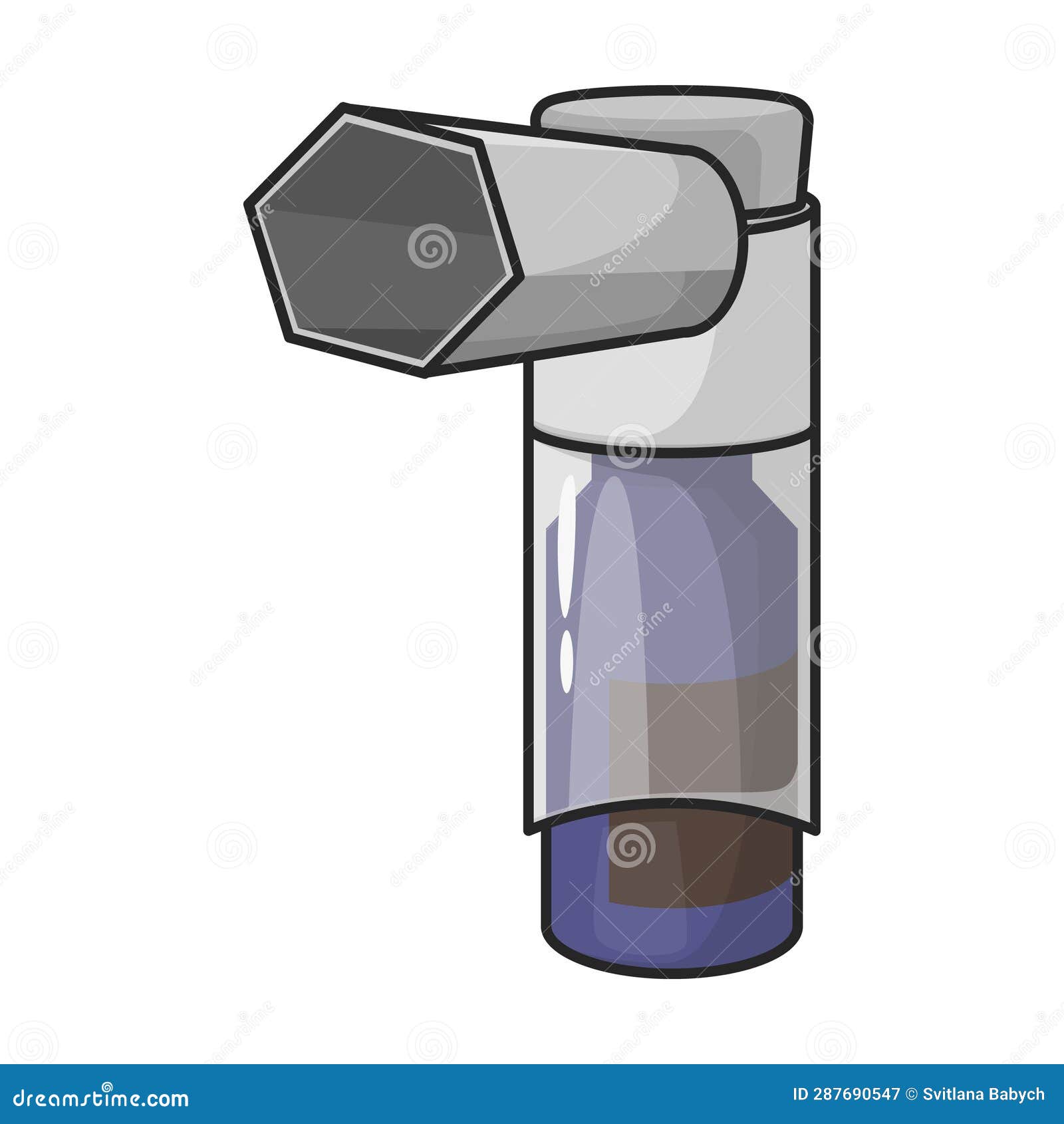 Inhaler Vector Icon.Color Vector Icon Isolated on White Background ...
