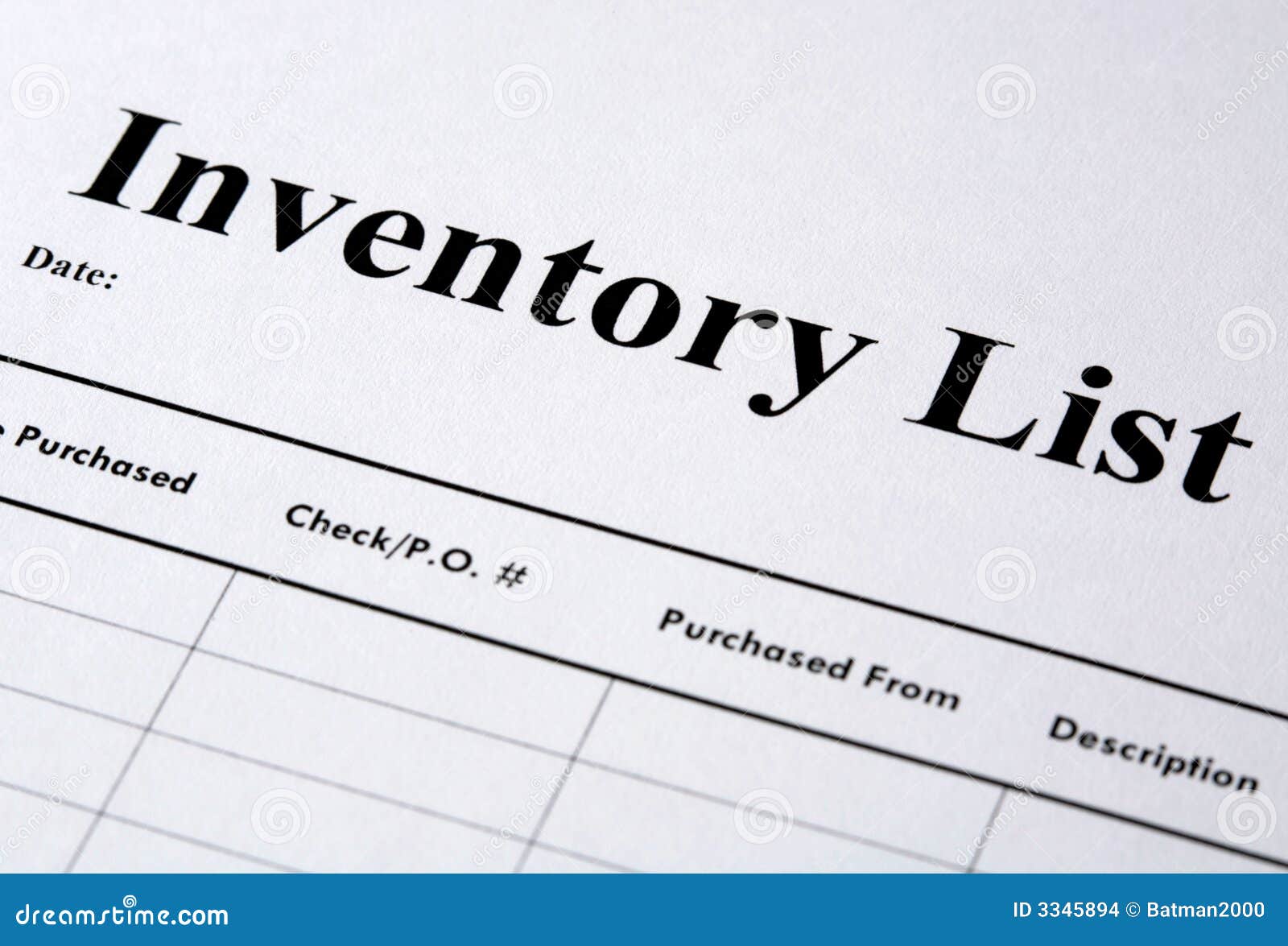 Inhalt stockfoto. Bild von liste, zählimpuls, formular - 3345894