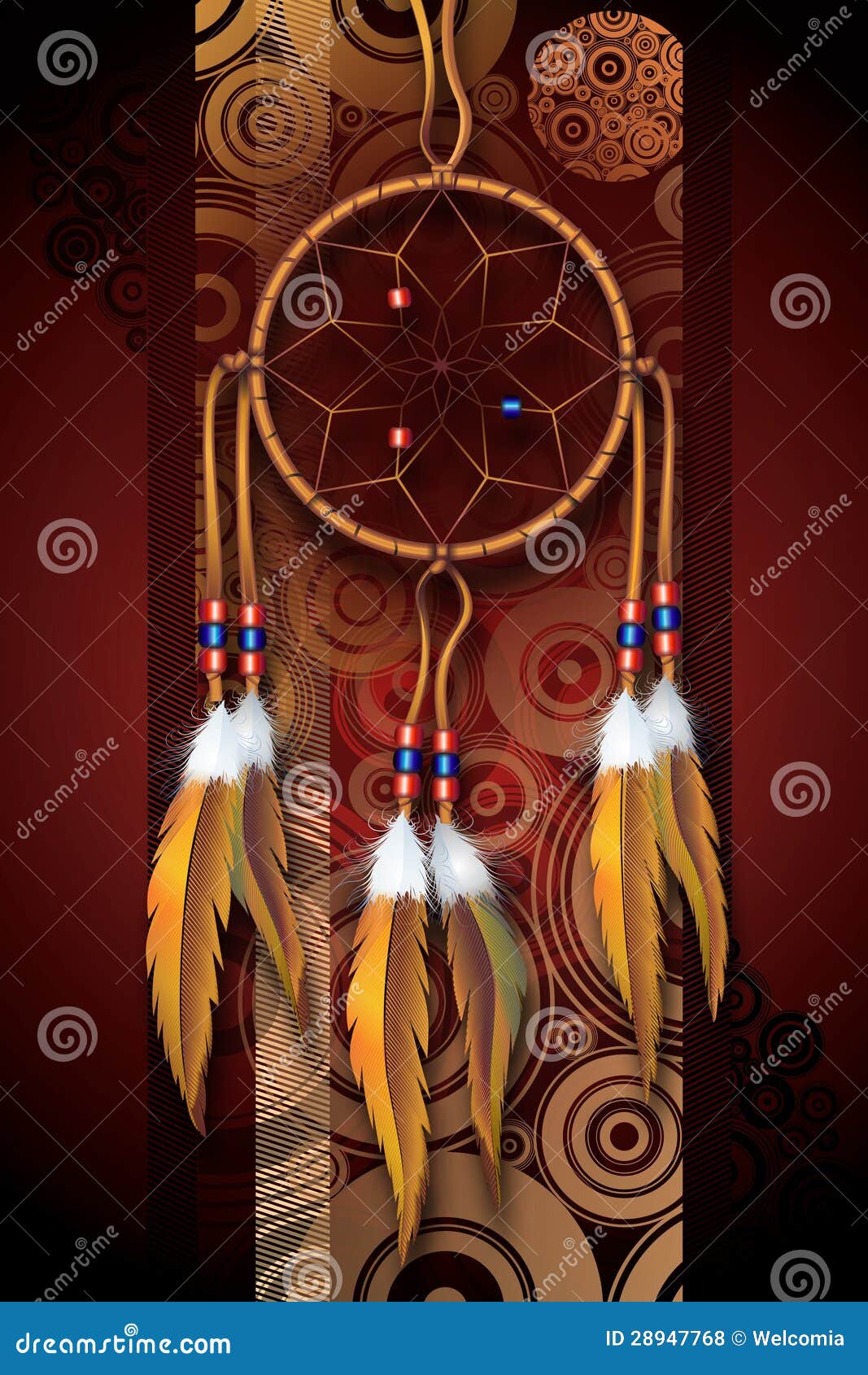 Inheems Amerikaans Art. stock illustratie. Illustration of bruin - 28947768