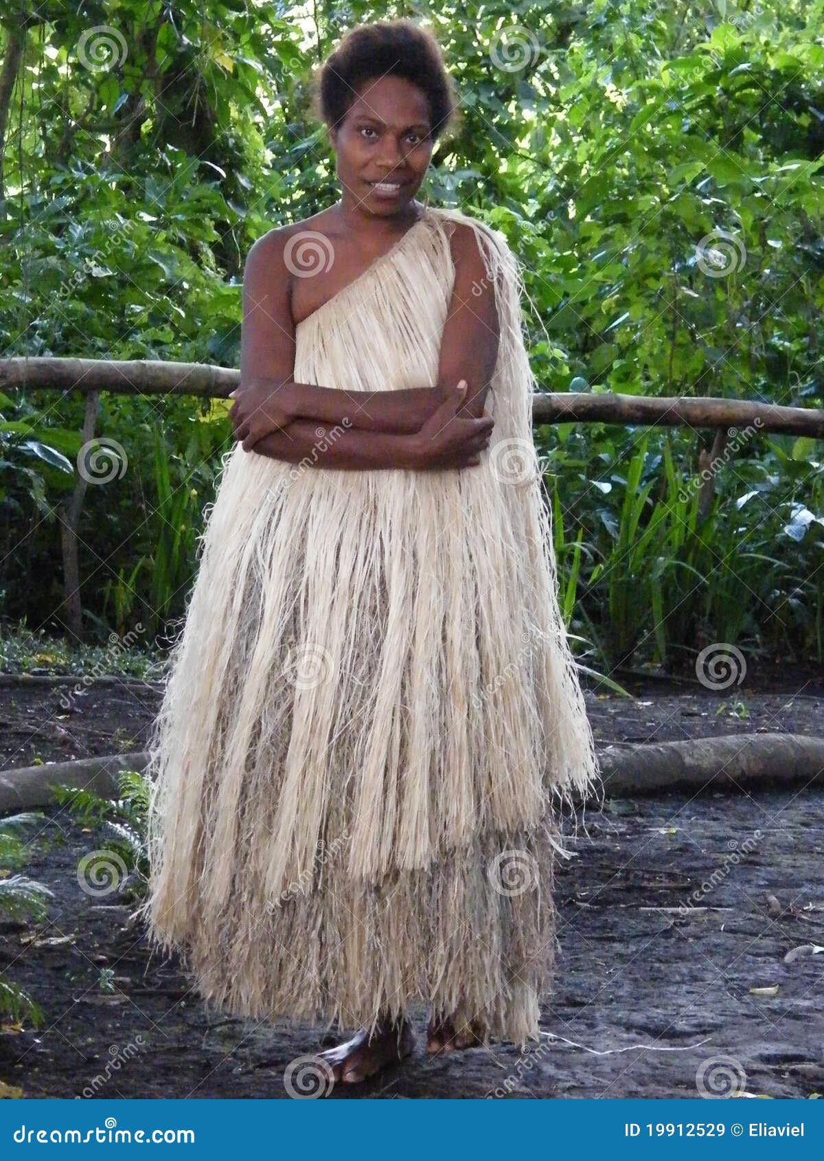 Inheems Jong Meisje Van Vanuatu Redactionele Stock Afbeelding - Image ...