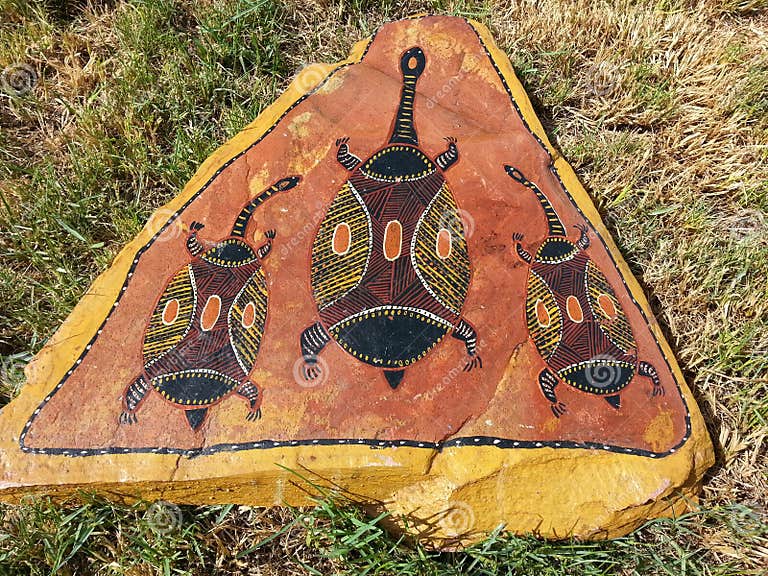 Inheems Kunstwerk stock afbeelding. Image of rots, verf - 66873967