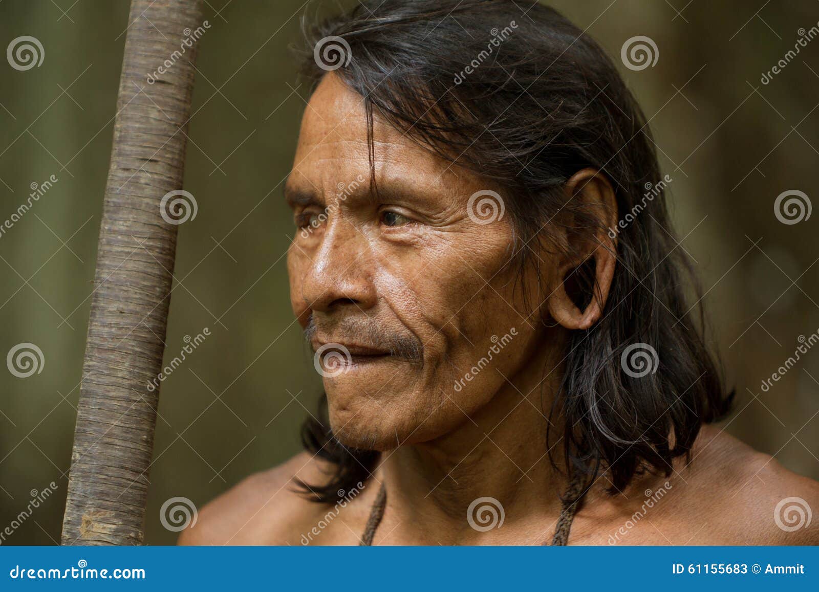 Inheemse Waorani-Jager Uit De Amazone Stock Afbeelding - Image of ...