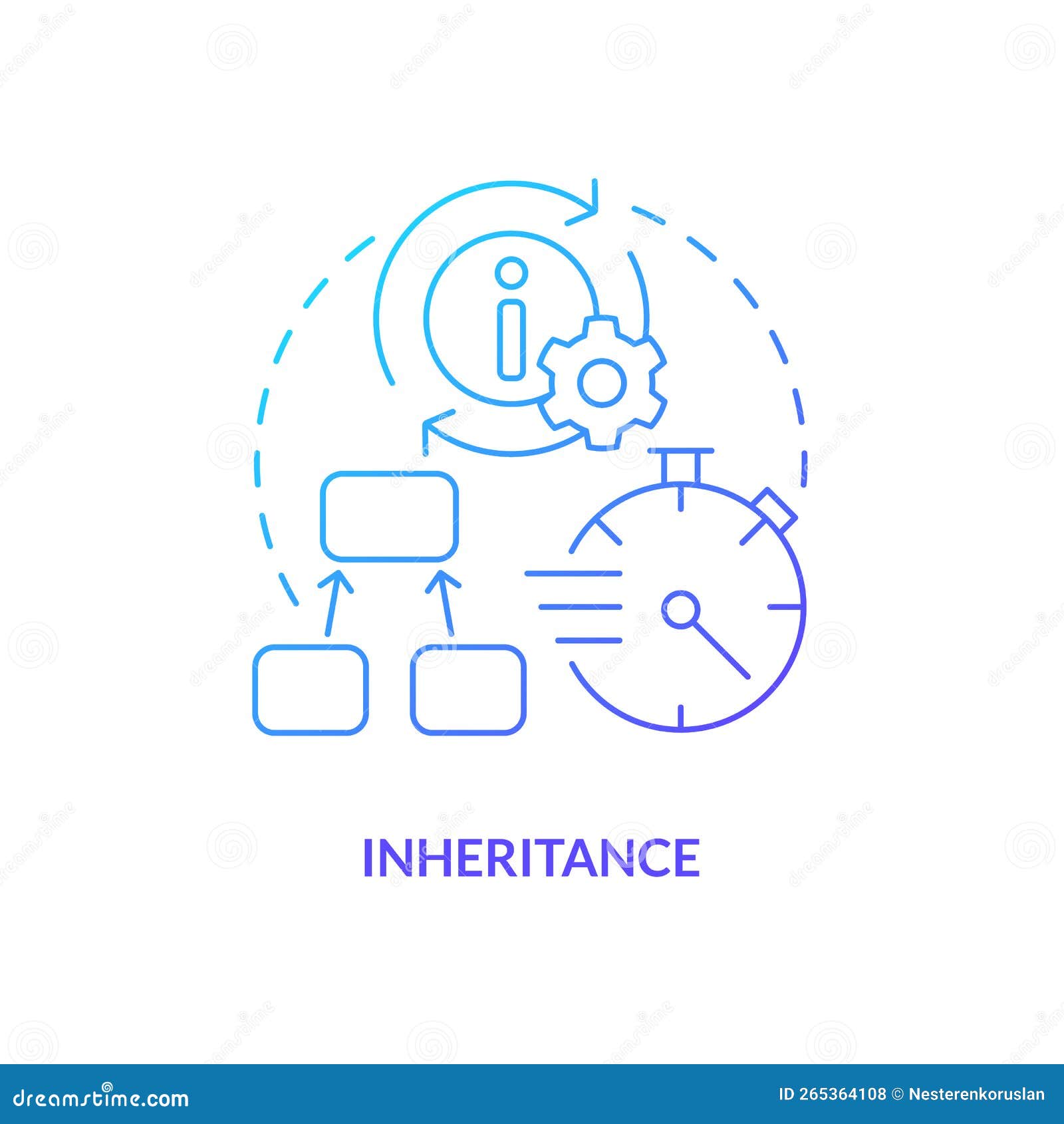 Inheritance Law Concept Illustration With Paperworks, Pen And A Judge ...