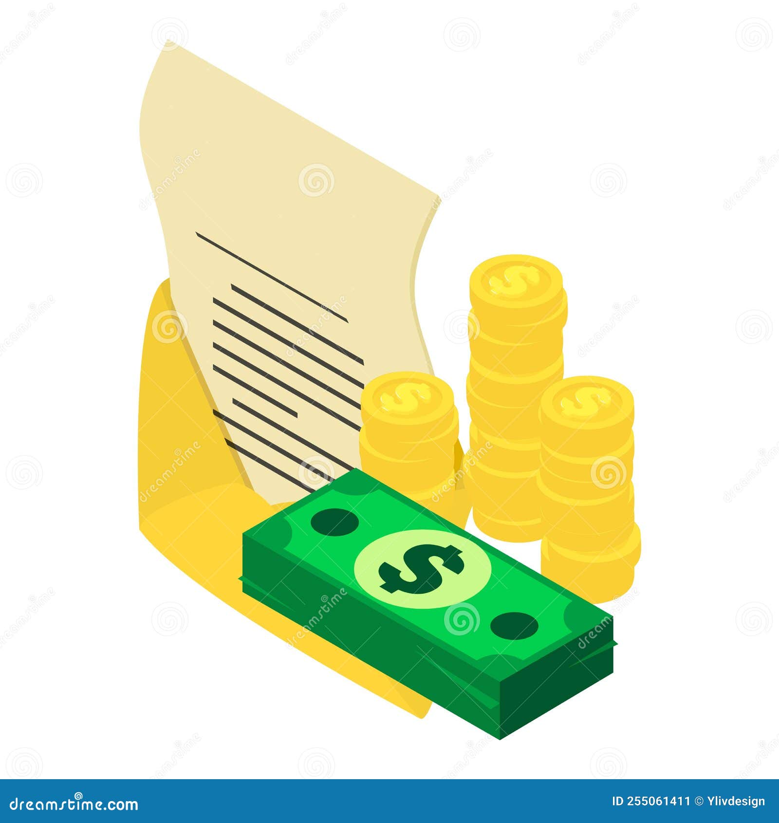 Inheritance Concept Icon Isometric Vector. Envelope with Document Cash ... Inheritance Concept Icon Isometric Vector. Envelope with Document Cash ...