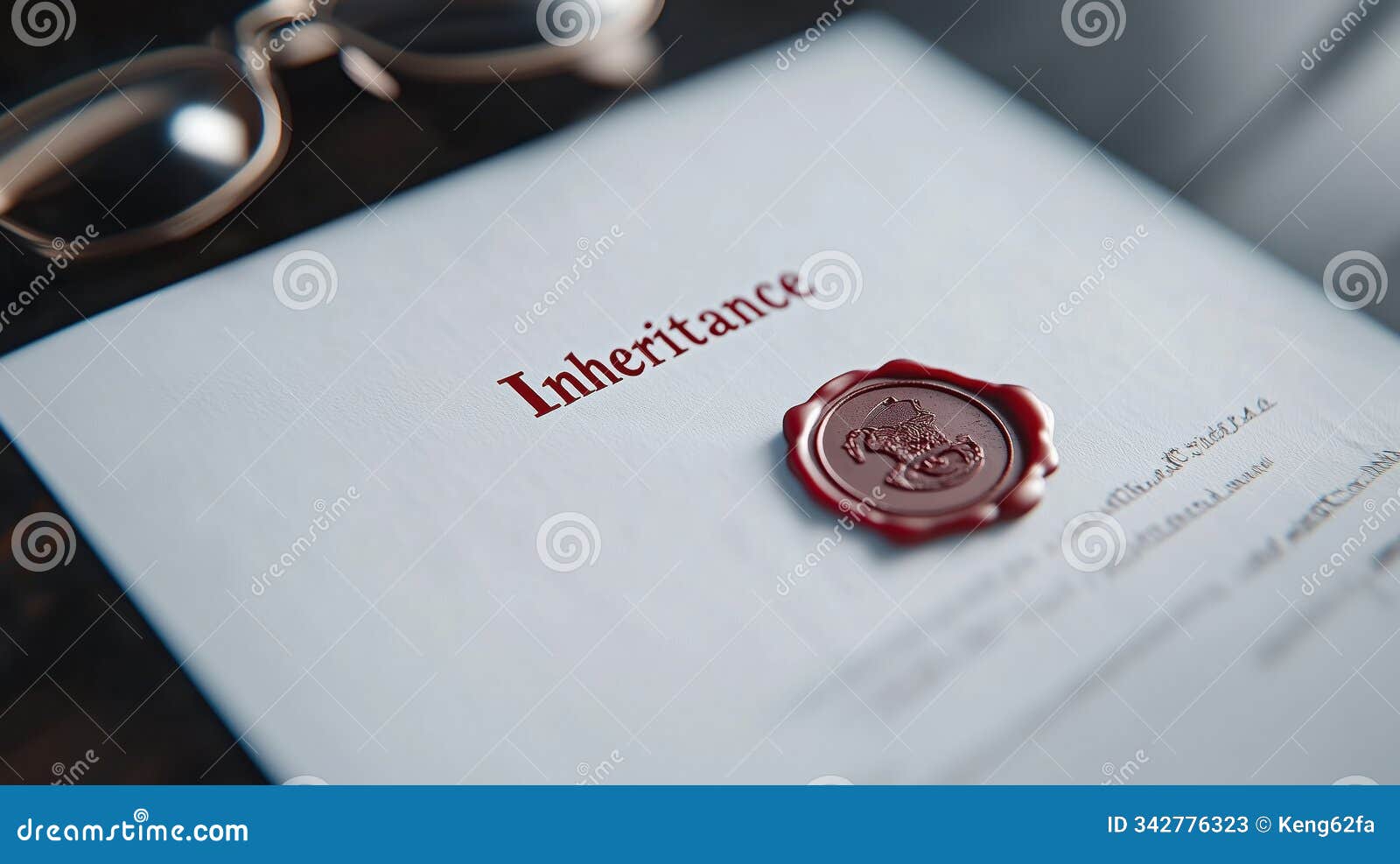Inheritance Document with Wax Seal Evokes Sense of Importance and ...