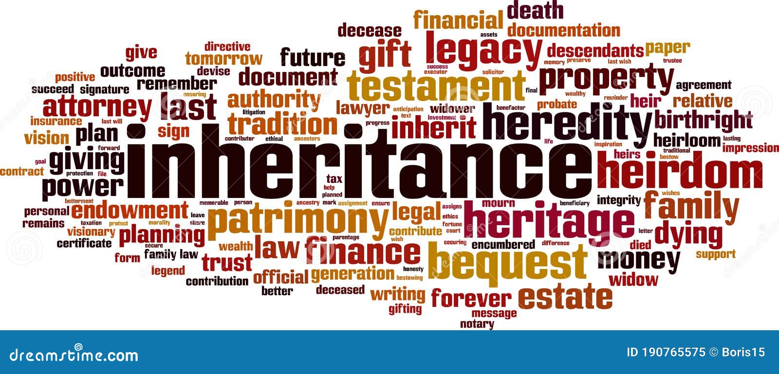 Inheritance Word Cloud Cartoon Vector | CartoonDealer.com #190765575