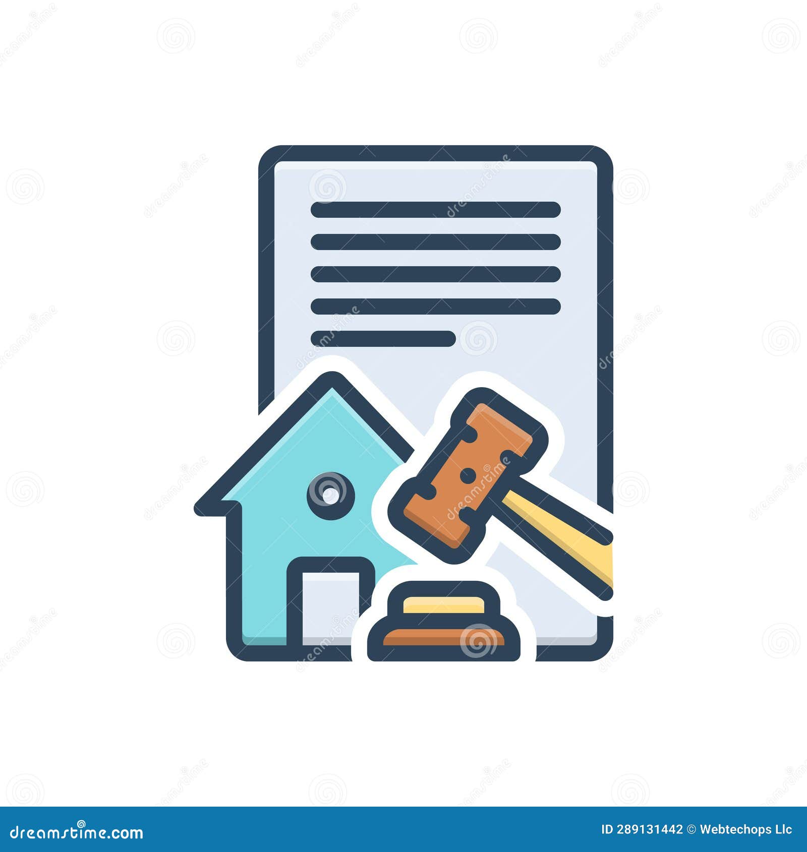 Color Illustration Icon for Inherited, Hereditary and Legal Stock ...