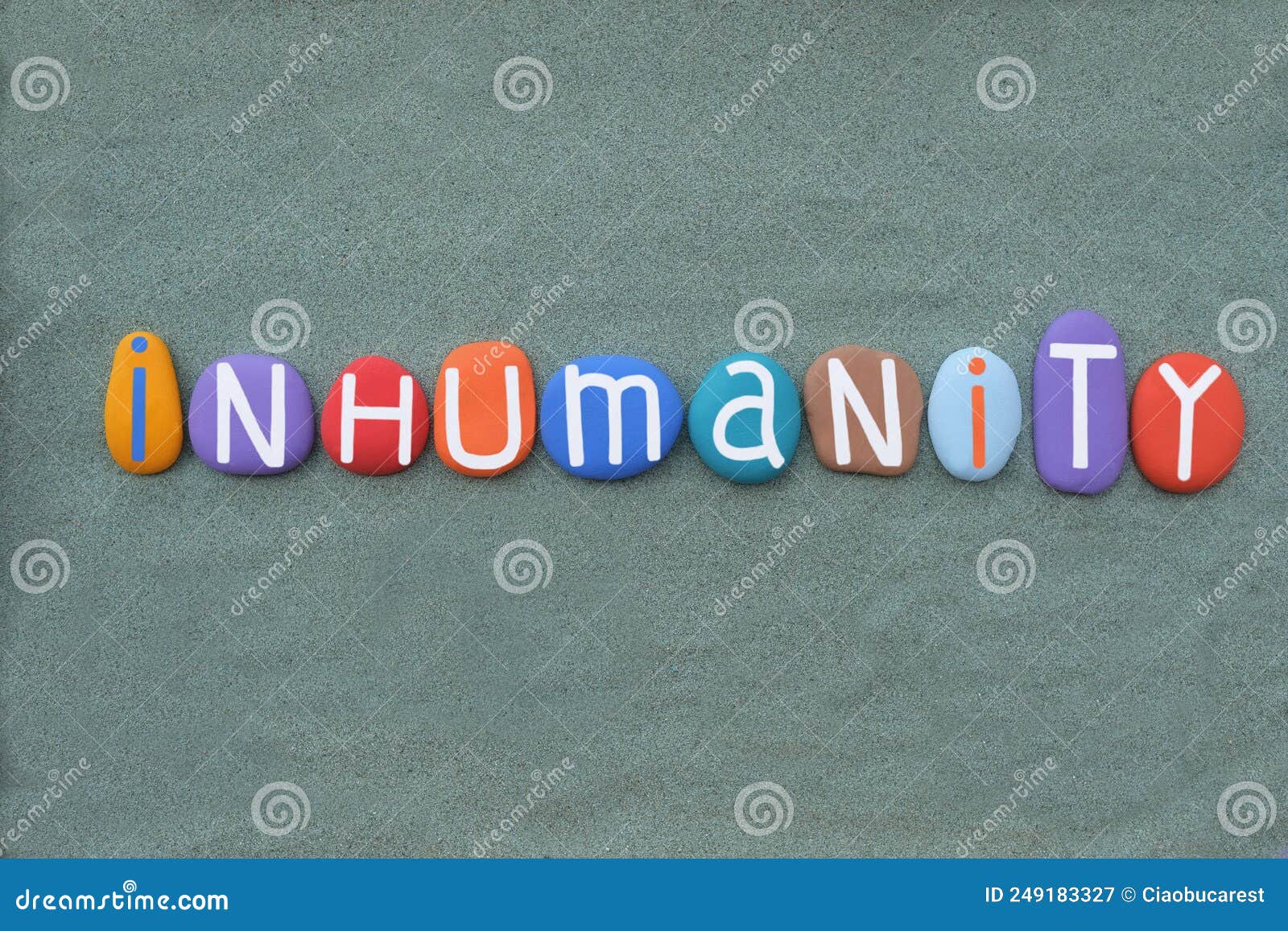 Inhumanity And Life - Pictured As A Word Inhumanity And A Wreck Ball To ...