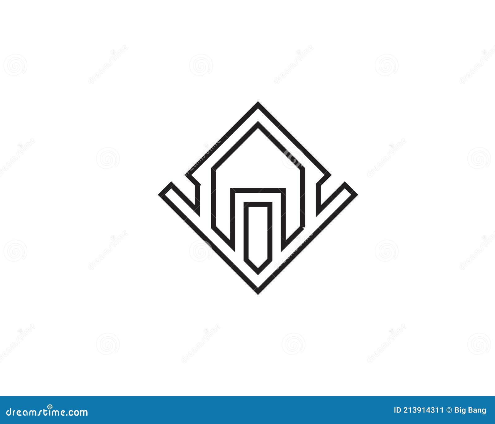 Inicio Logo Vector Icono Plantilla Ilustración del Vector - Ilustración ...