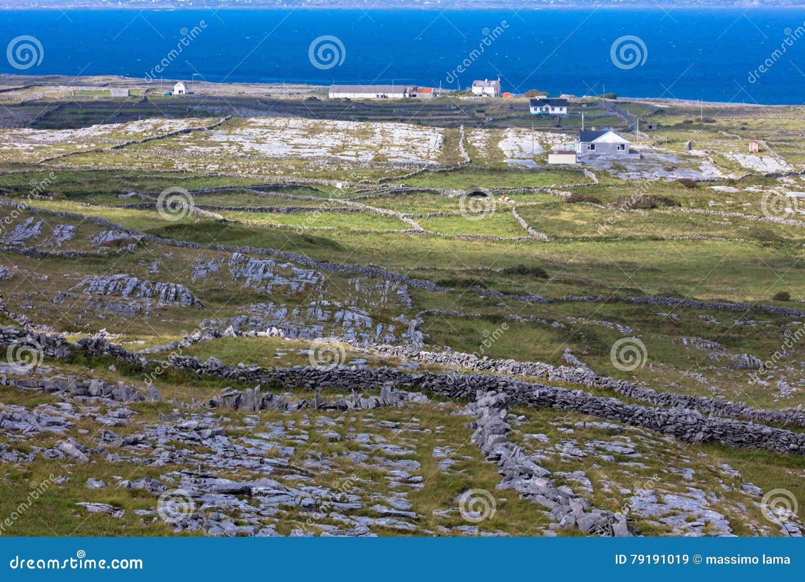 Inish more, Ireland stock image. Image of field, idyll - 79191019