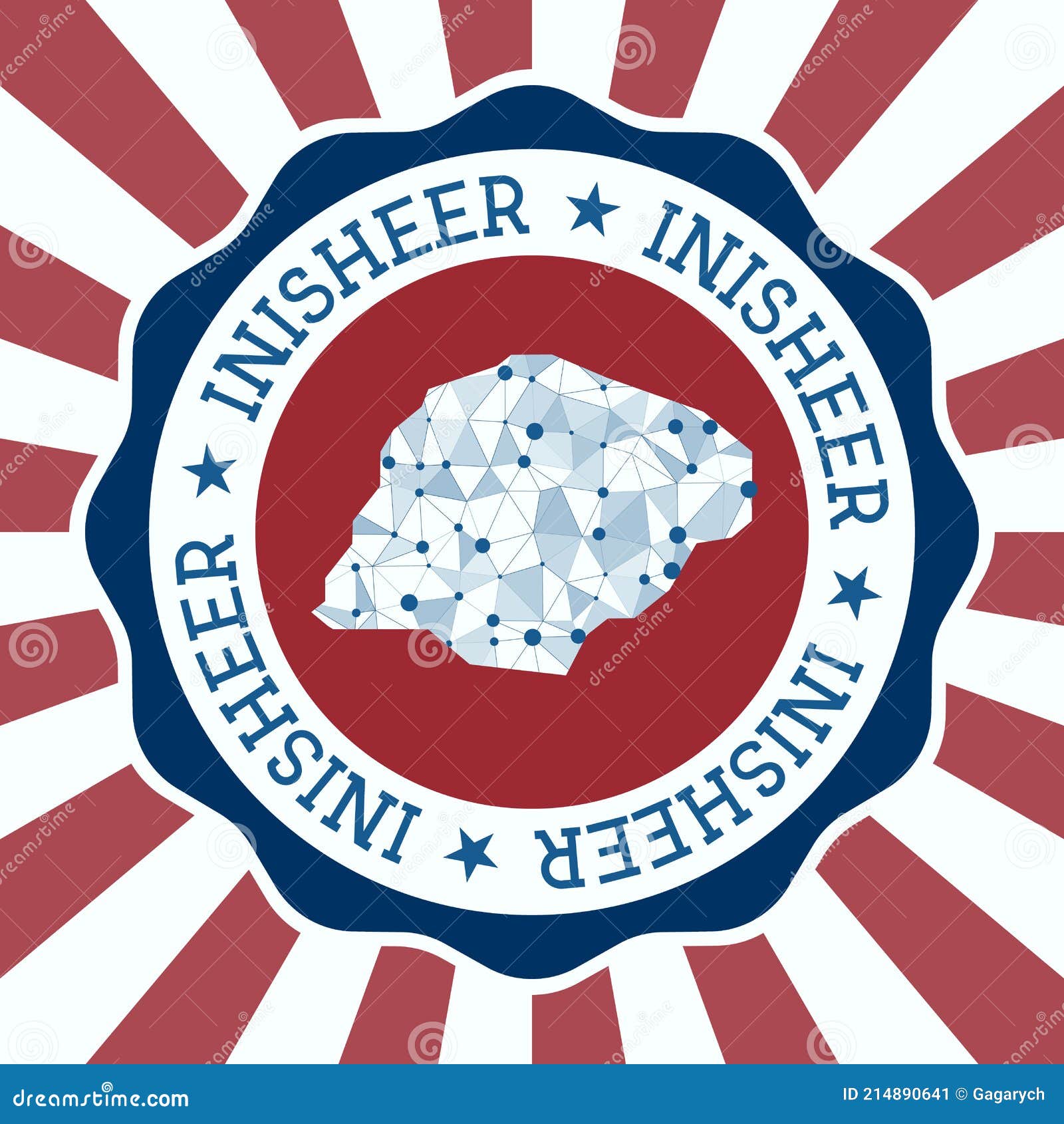 Inisheer Badge. stock vector. Illustration of geometric - 214890641