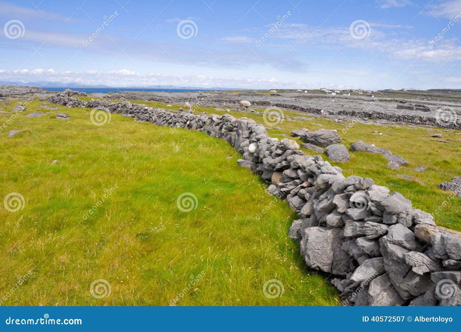 Inishmore, Aran Islands, Ireland Stock Image - Image of fence ...