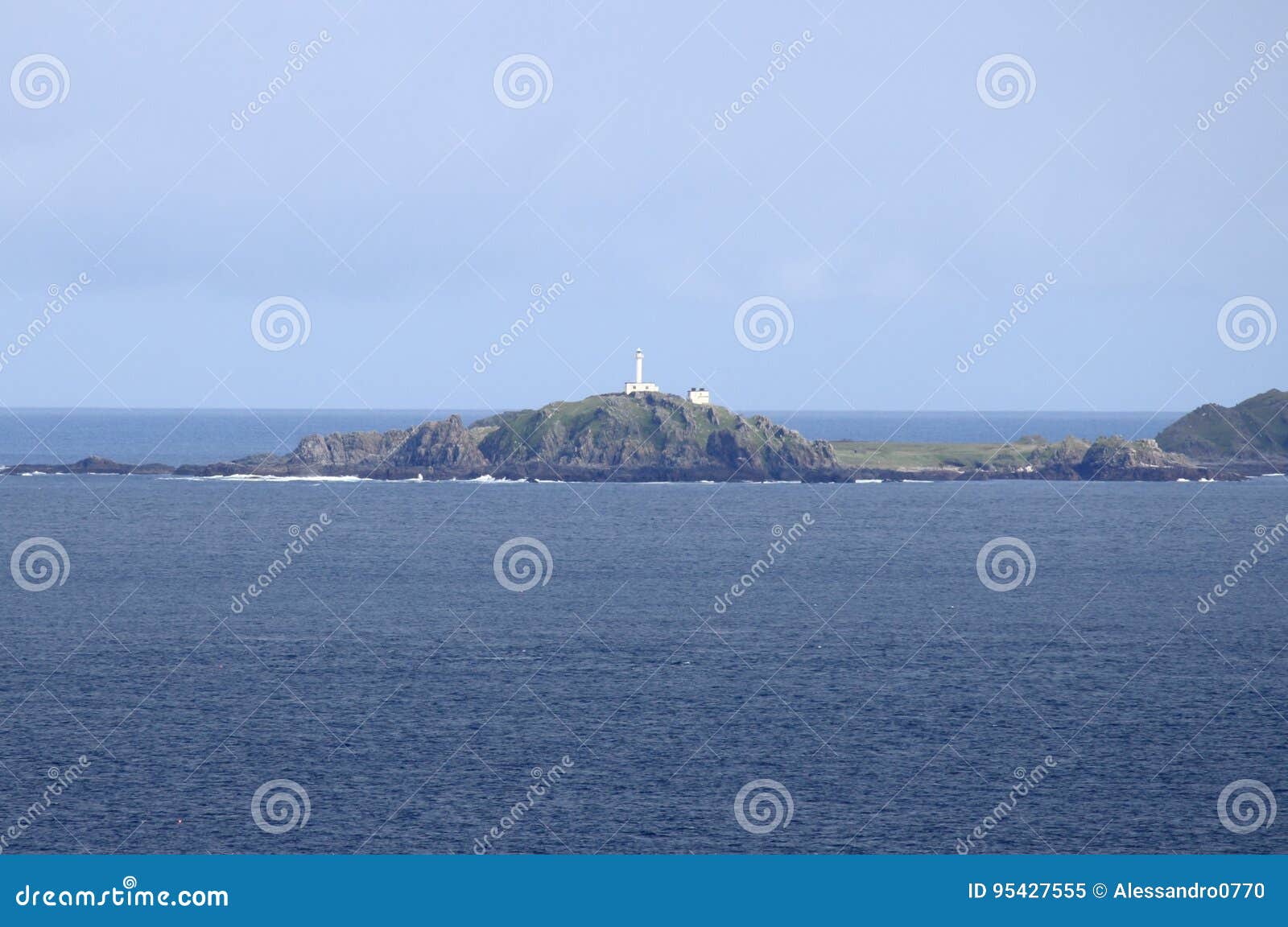 Inishtrahull Lighthouse stock image. Image of light, lighthouse - 95427555