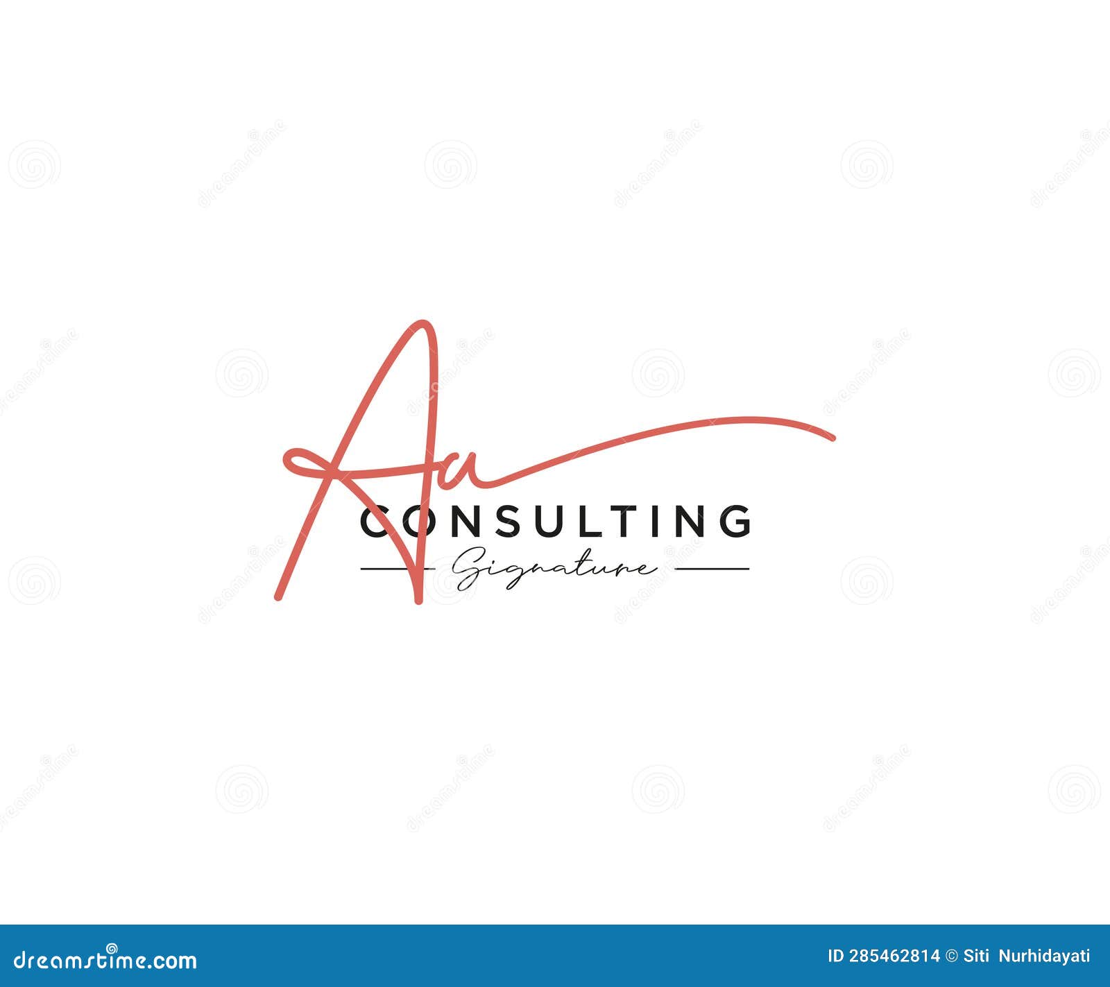 Initial AA Signature Logo Collection Template Vector. Hand Drawn ...