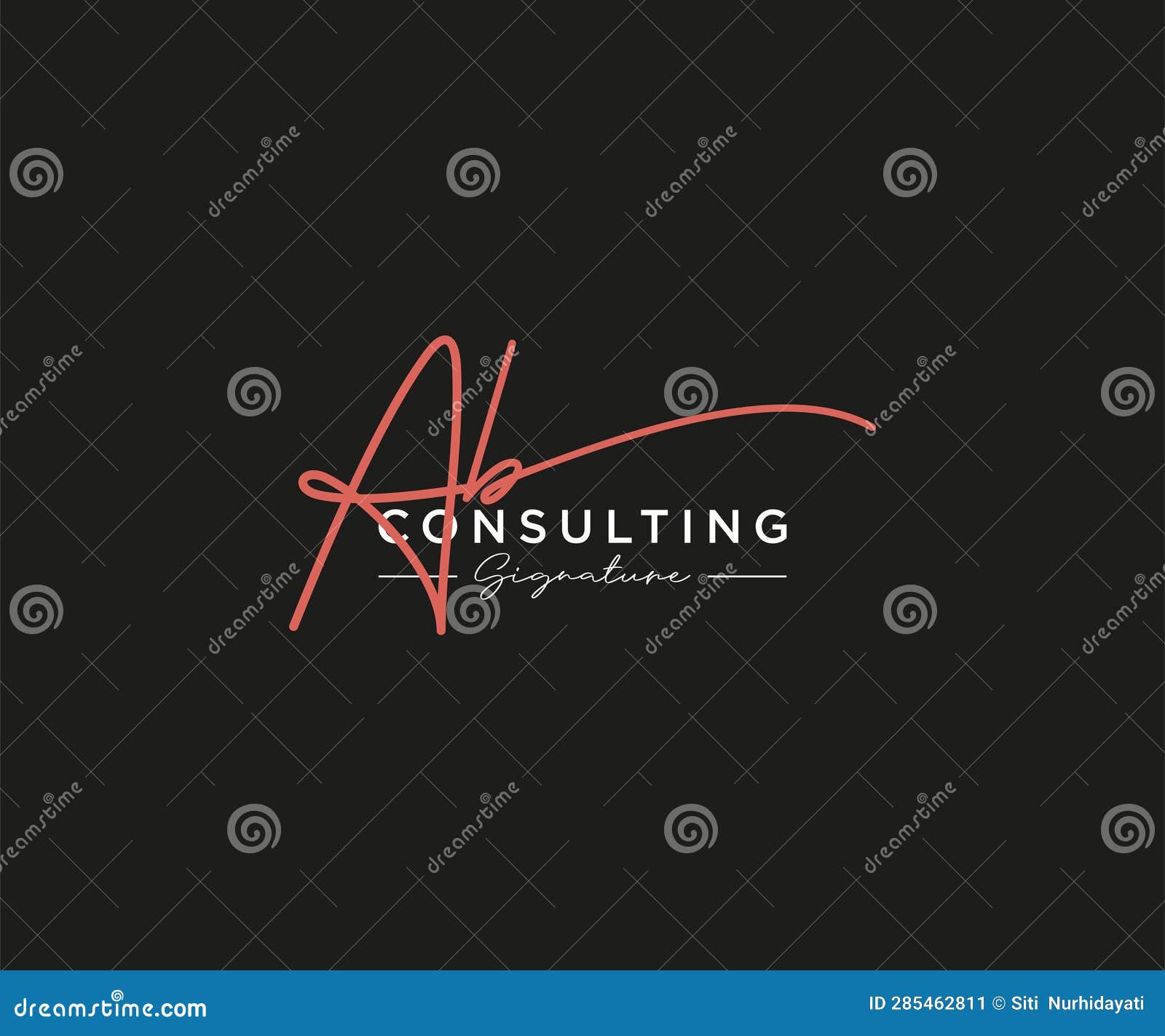 Initial AB Signature Logo Collection Template Vector. Hand Drawn ...