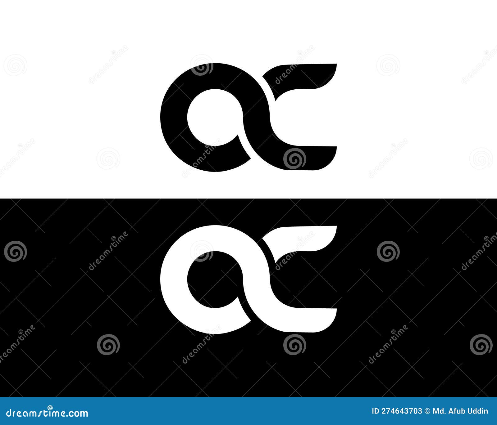 Initial Abstract Letter OC Logo Stock Vector - Illustration of business ...