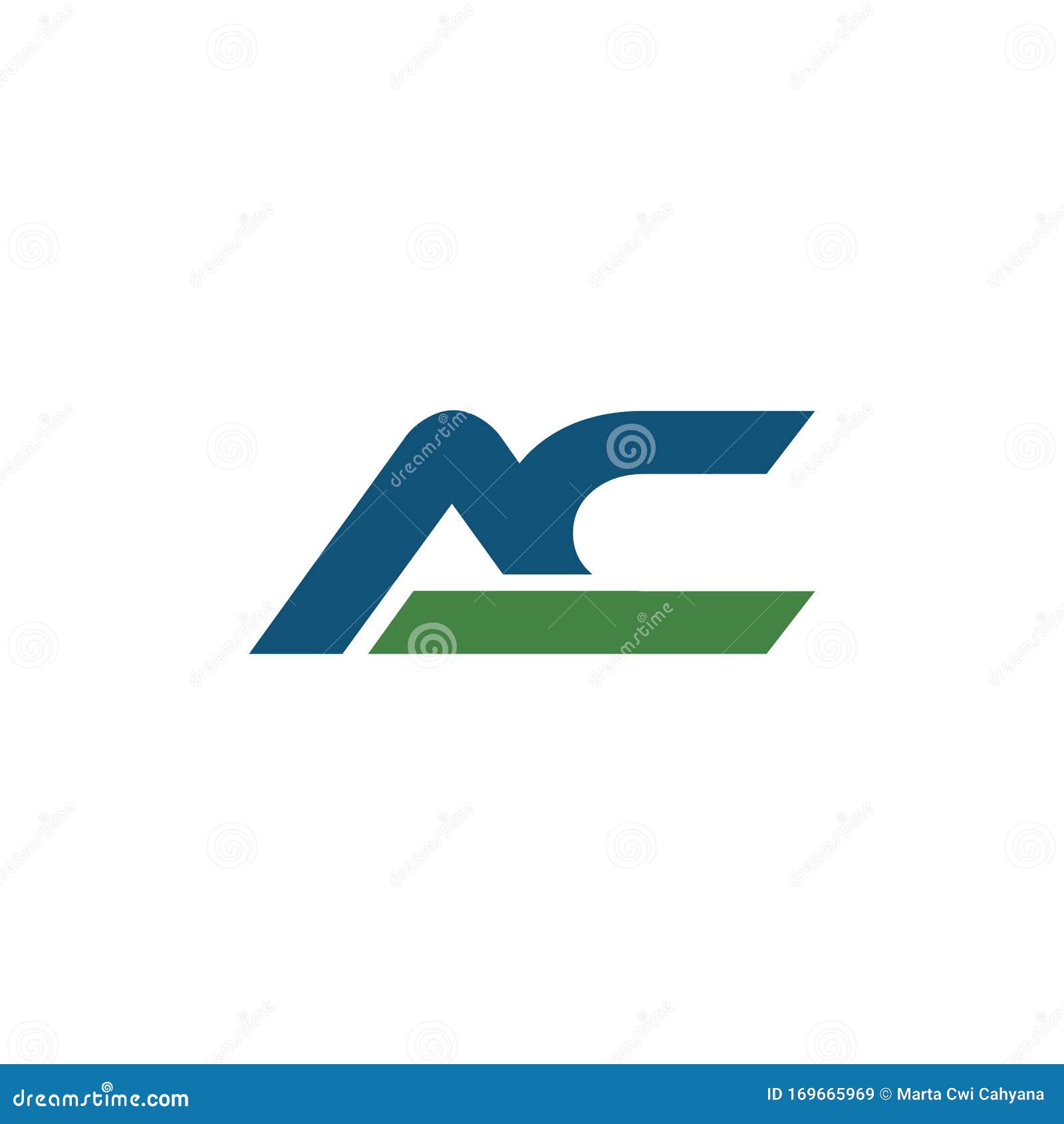 Initial AC Logo Bold Vector Template Stock Vector - Illustration of ...