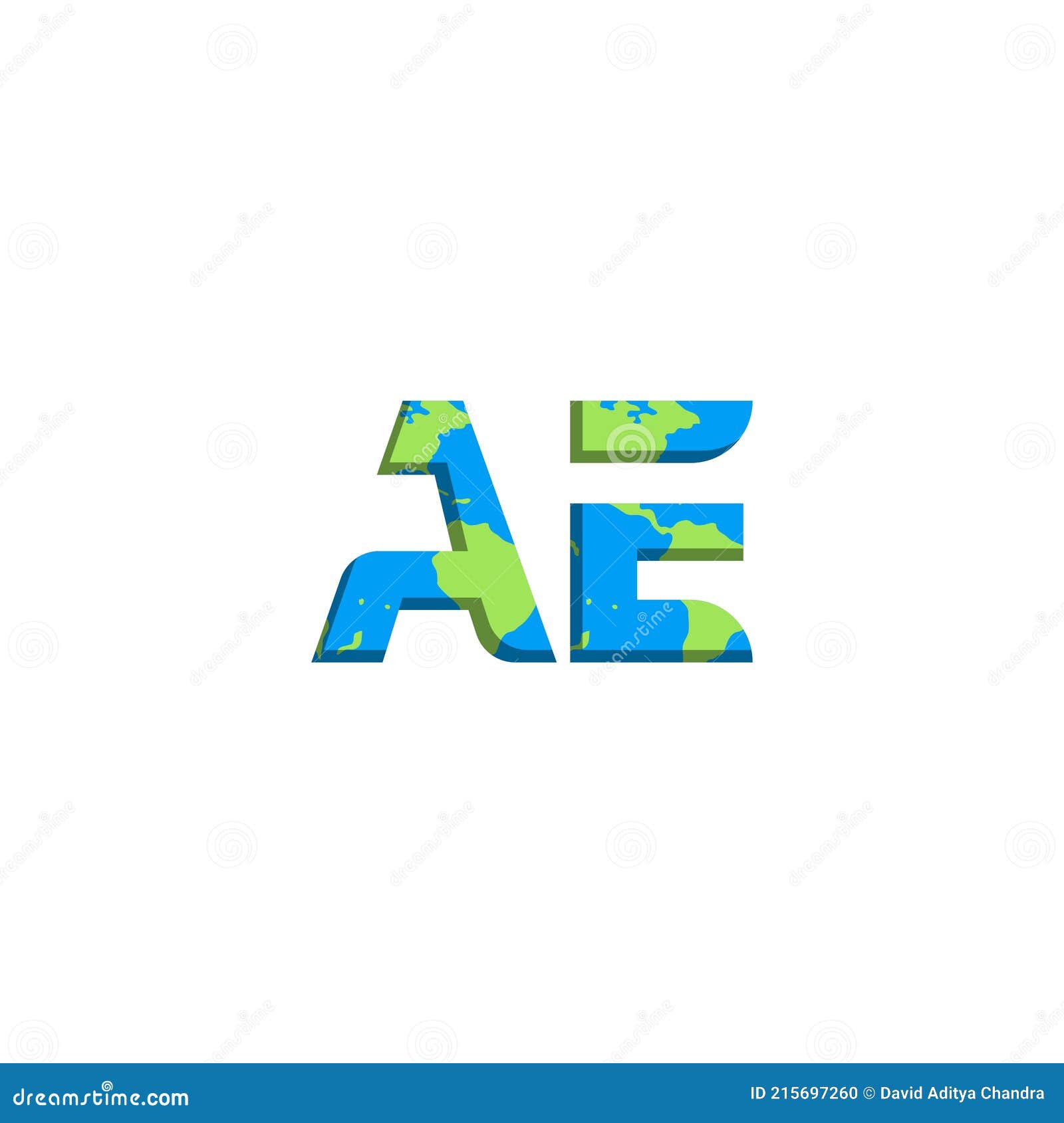 Initial AE Logo Design with World Map Style, Logo Business Branding ...