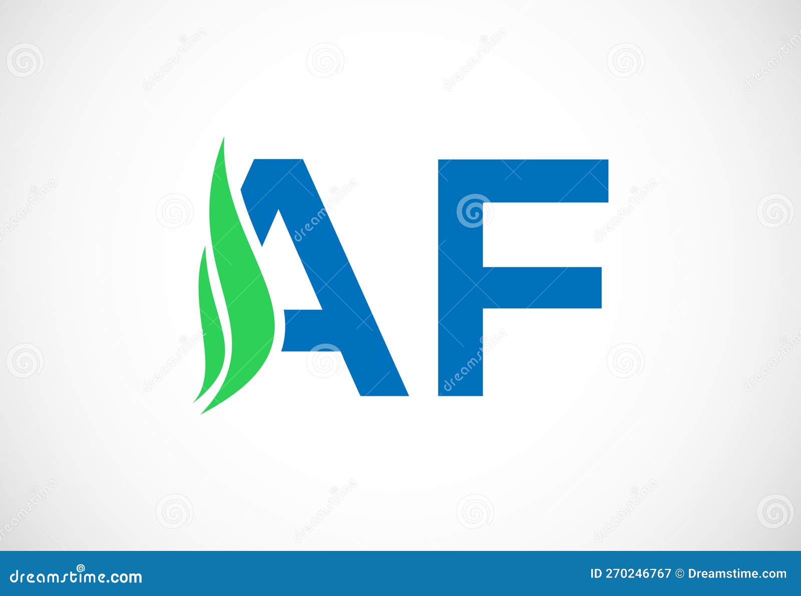Initial AF Letter Logo Design, Vector Design Concept Stock Vector ...